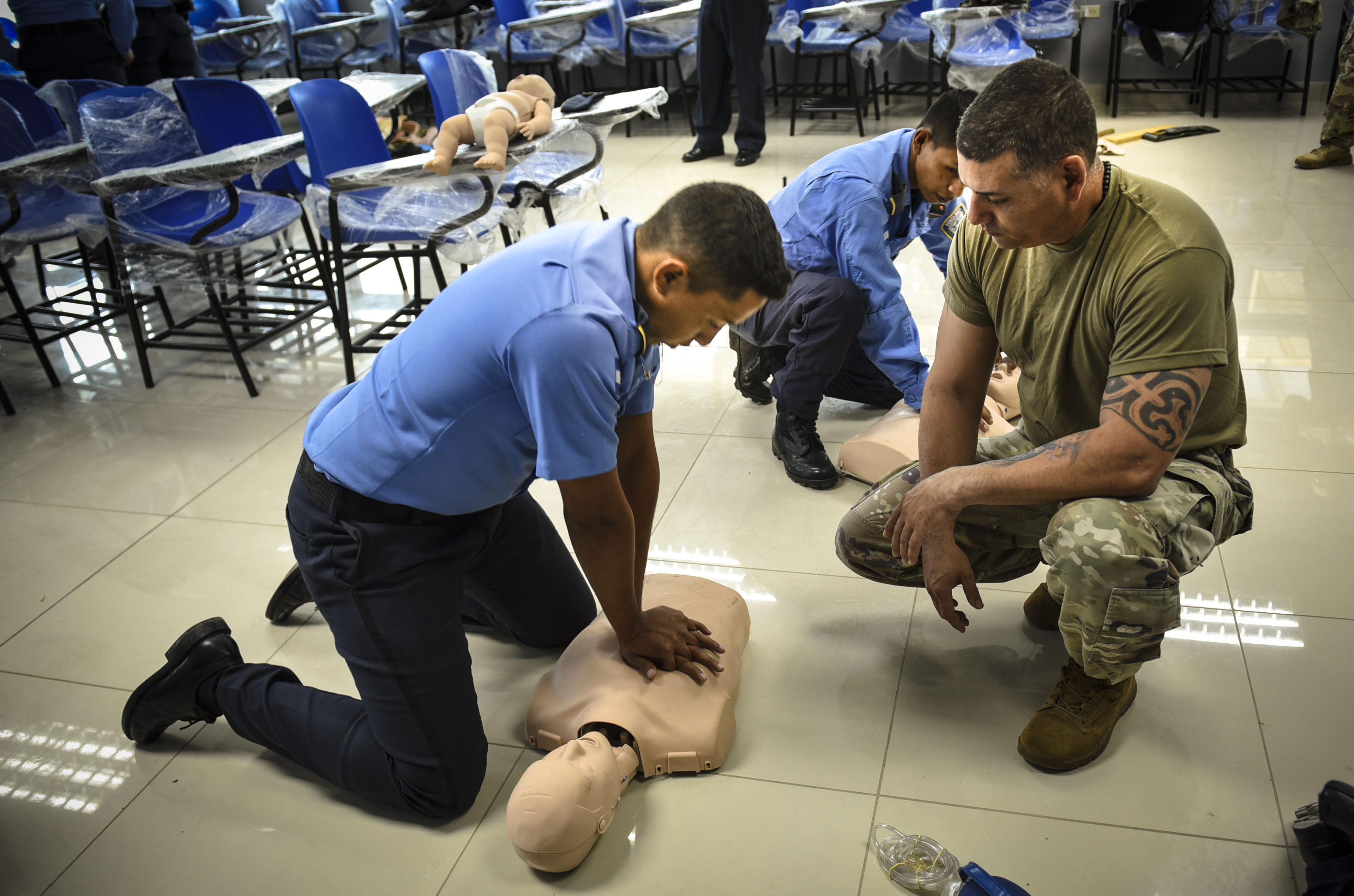 Joint Security Forces shares life saving techniques with local forces ...