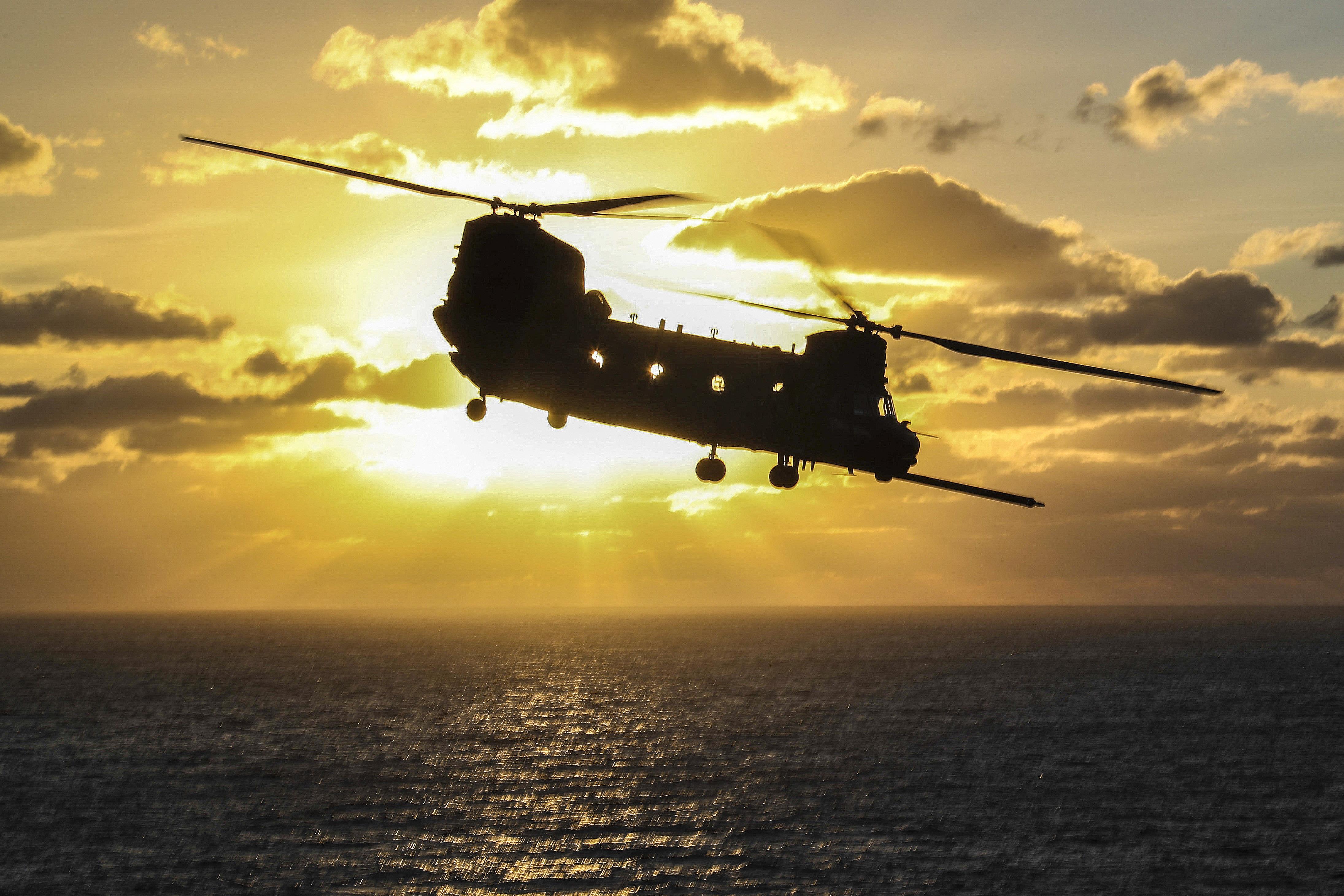 Hovering Helicopter | U.S. Department of War