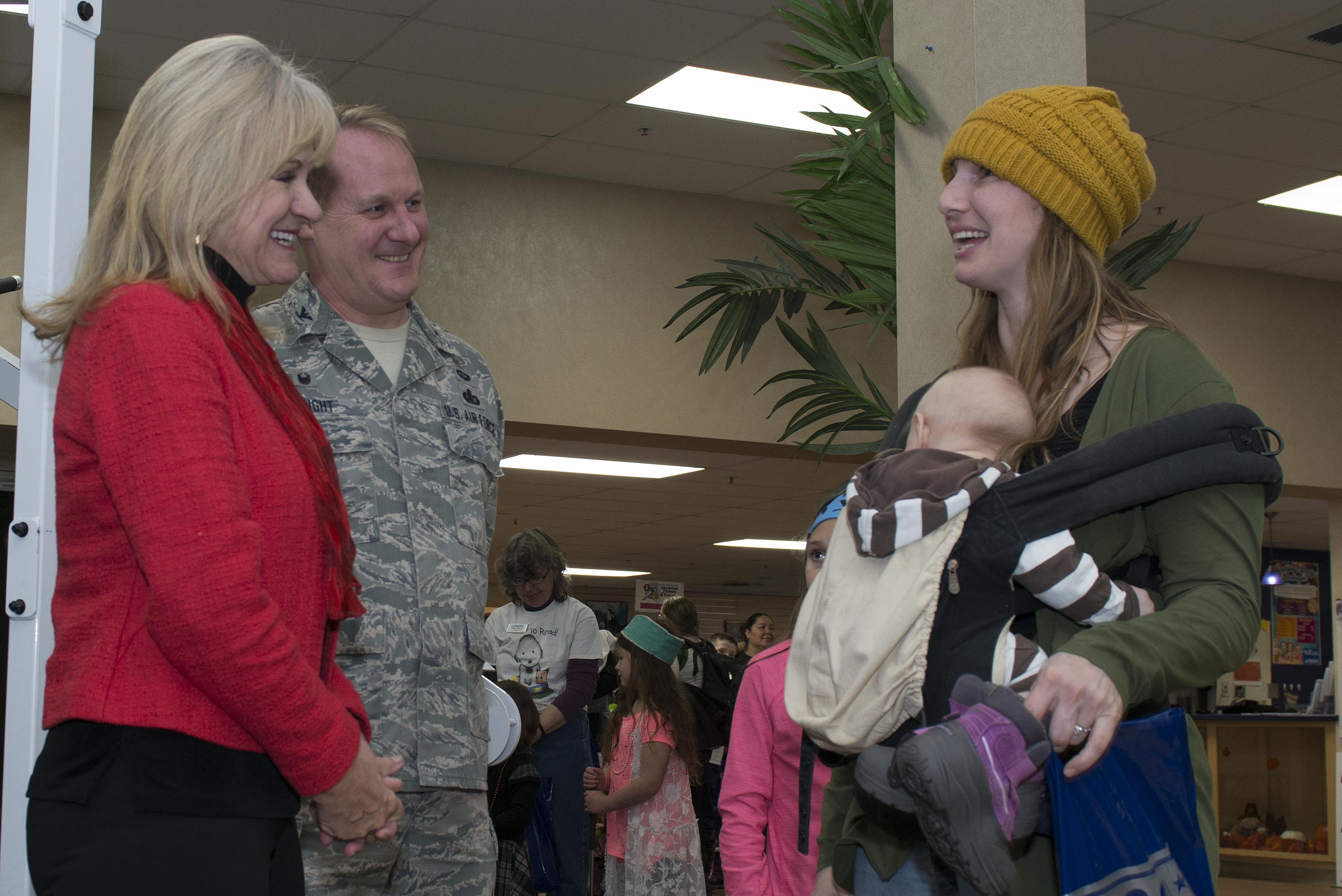 First Lady of Alaska visits JBER