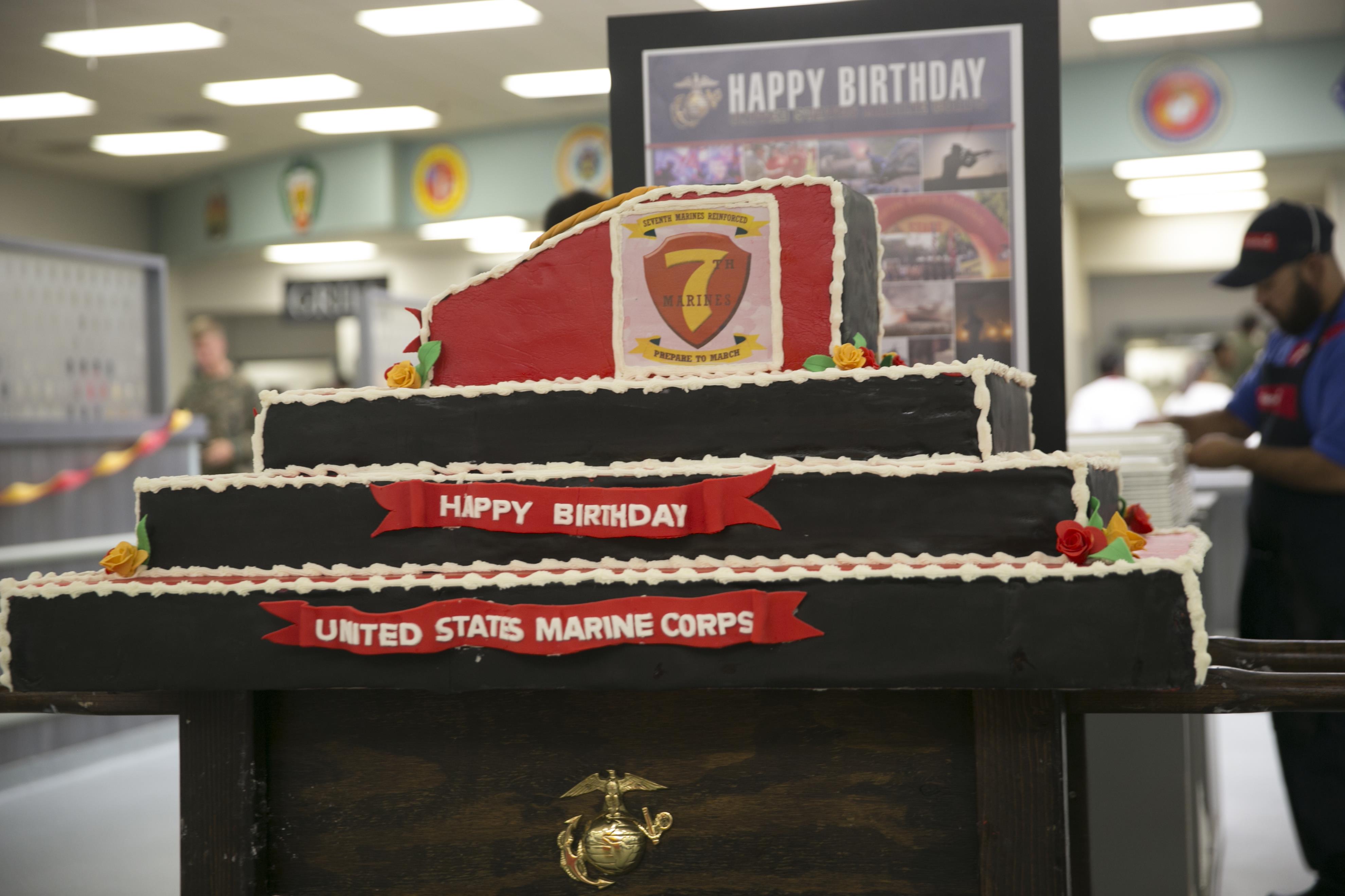 Combat Center Marines prepare Corps' 242nd birthday meal