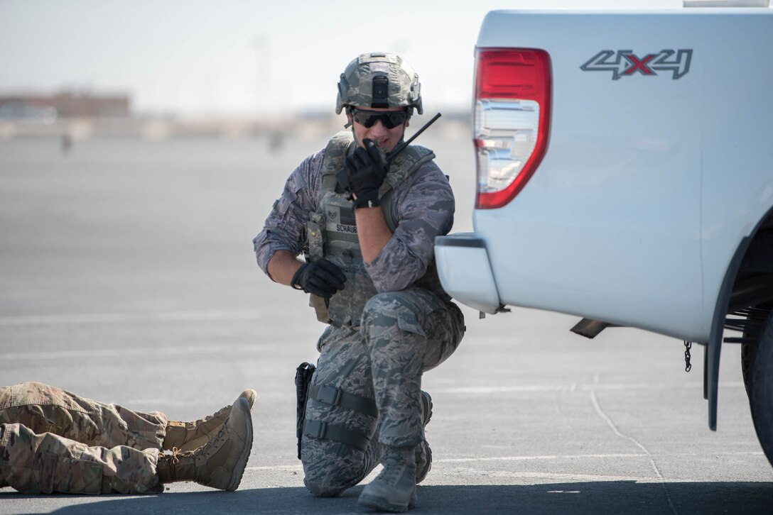 Al Udeid Air Base conducts Anti-Terrorism Force Protection Exercise