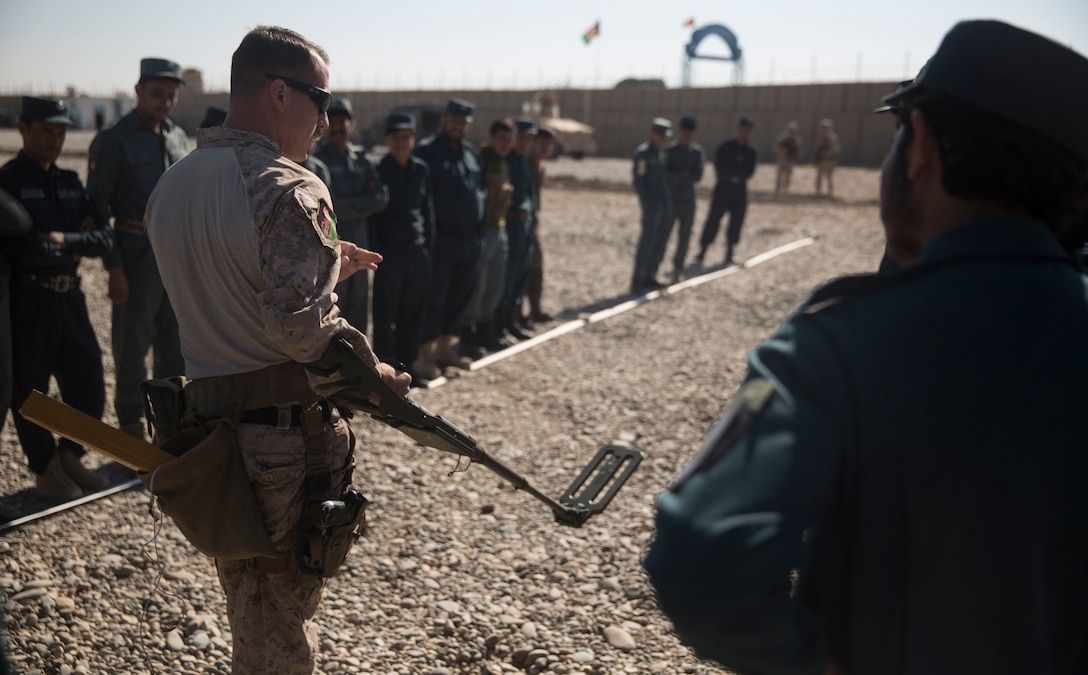 Advisors with Task Force Southwest teach IED detection techniques