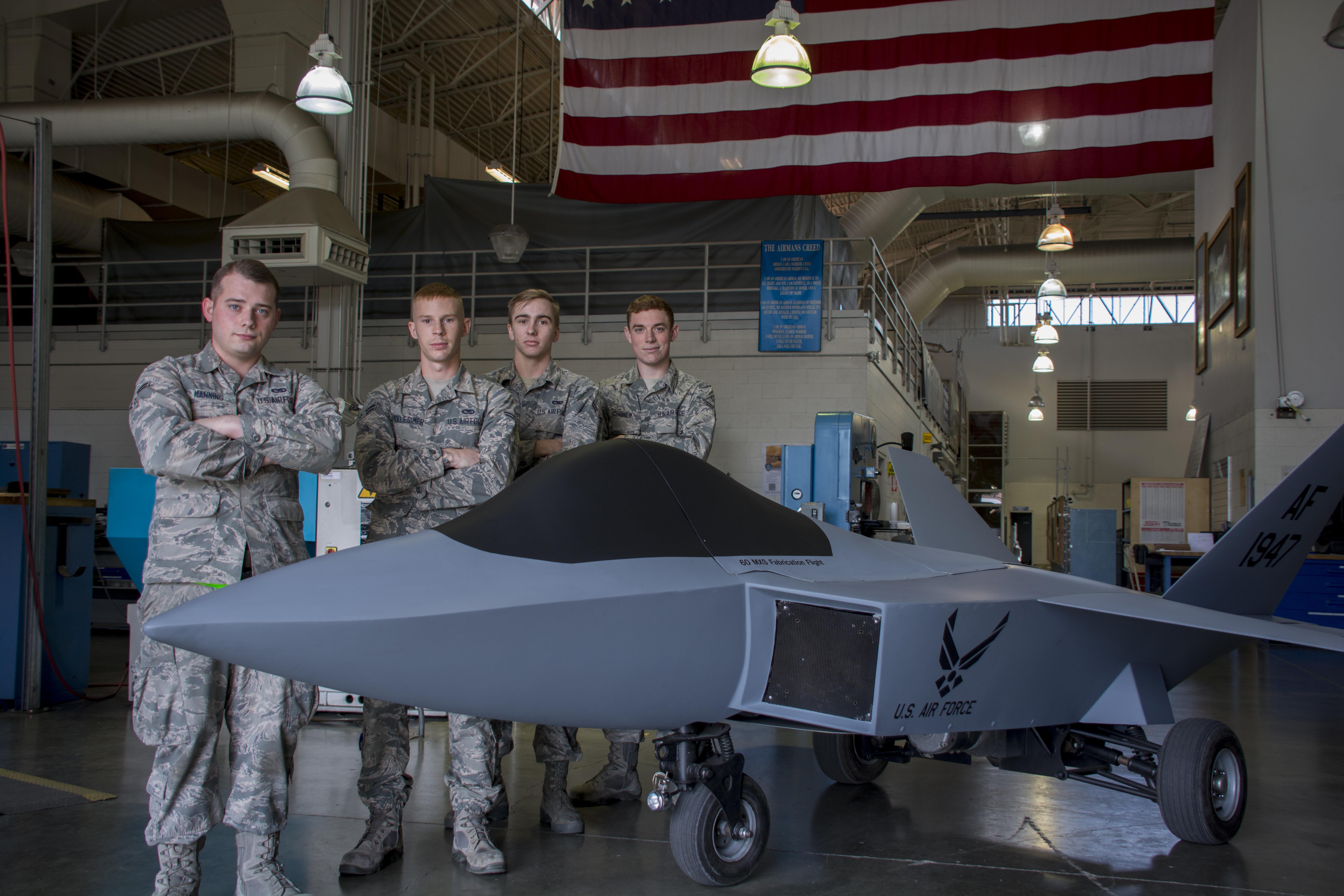 Model F-22 restored, refurbished > Travis Air Force Base > Display