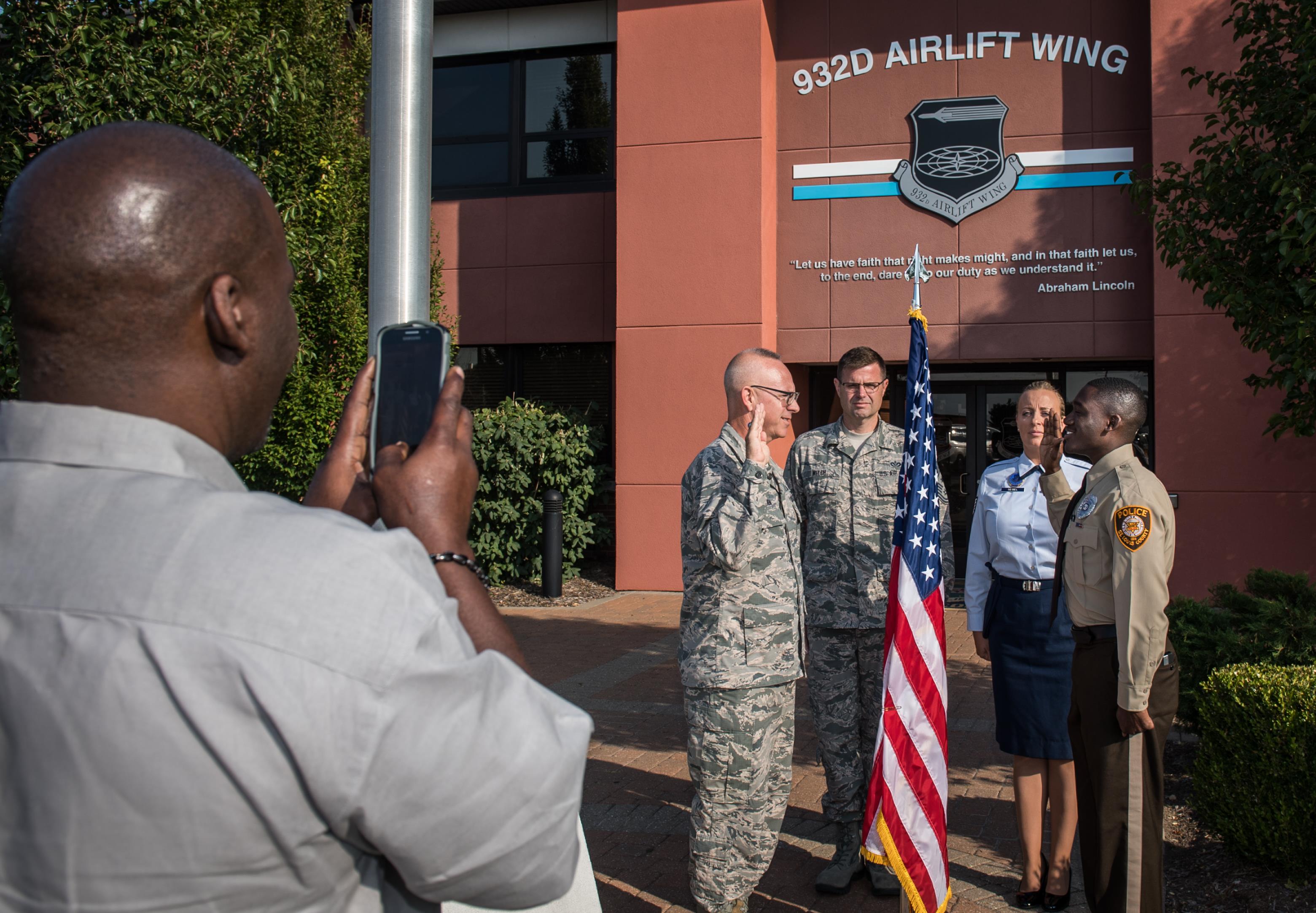 Double duty for newest recruit > 932nd Airlift Wing > Article Display