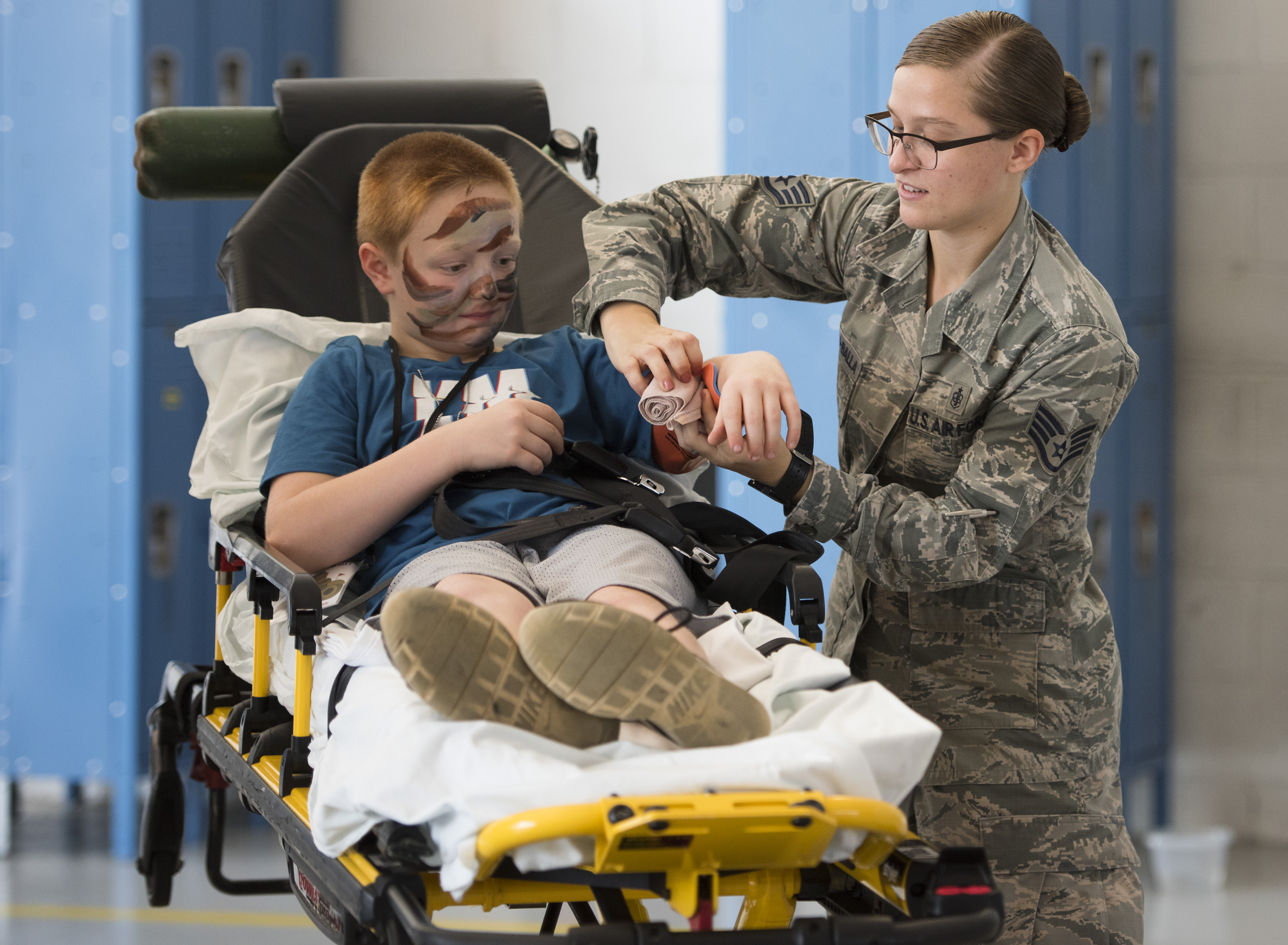 Operation Hero: mock deployment for 'mil kids'