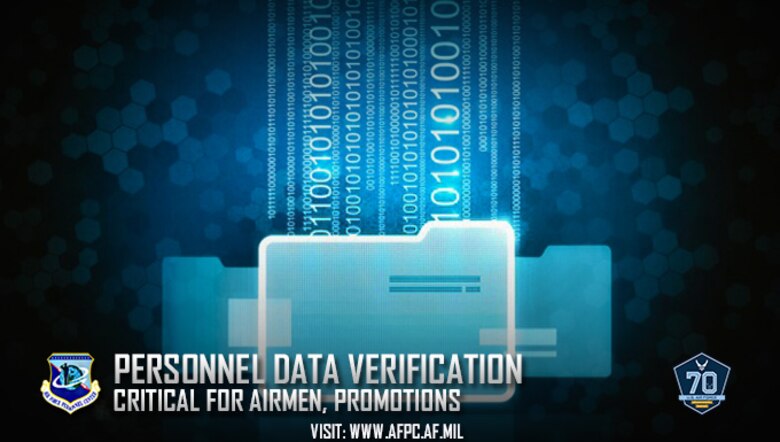 Verification of personnel data critical to enlisted promotion release ...