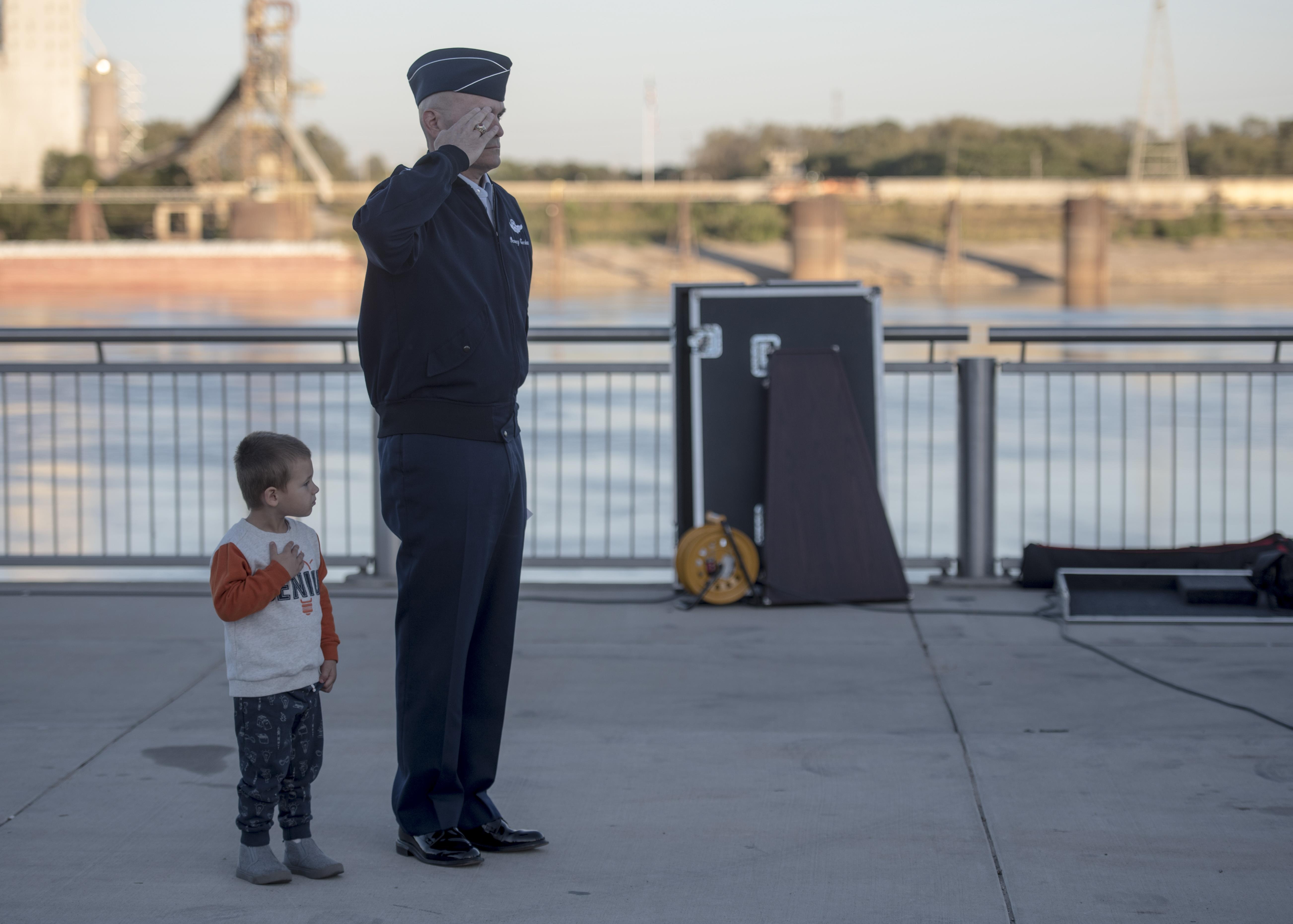 Band of Mid-America performs at St. Louis Arch for Air Force's 70th ...