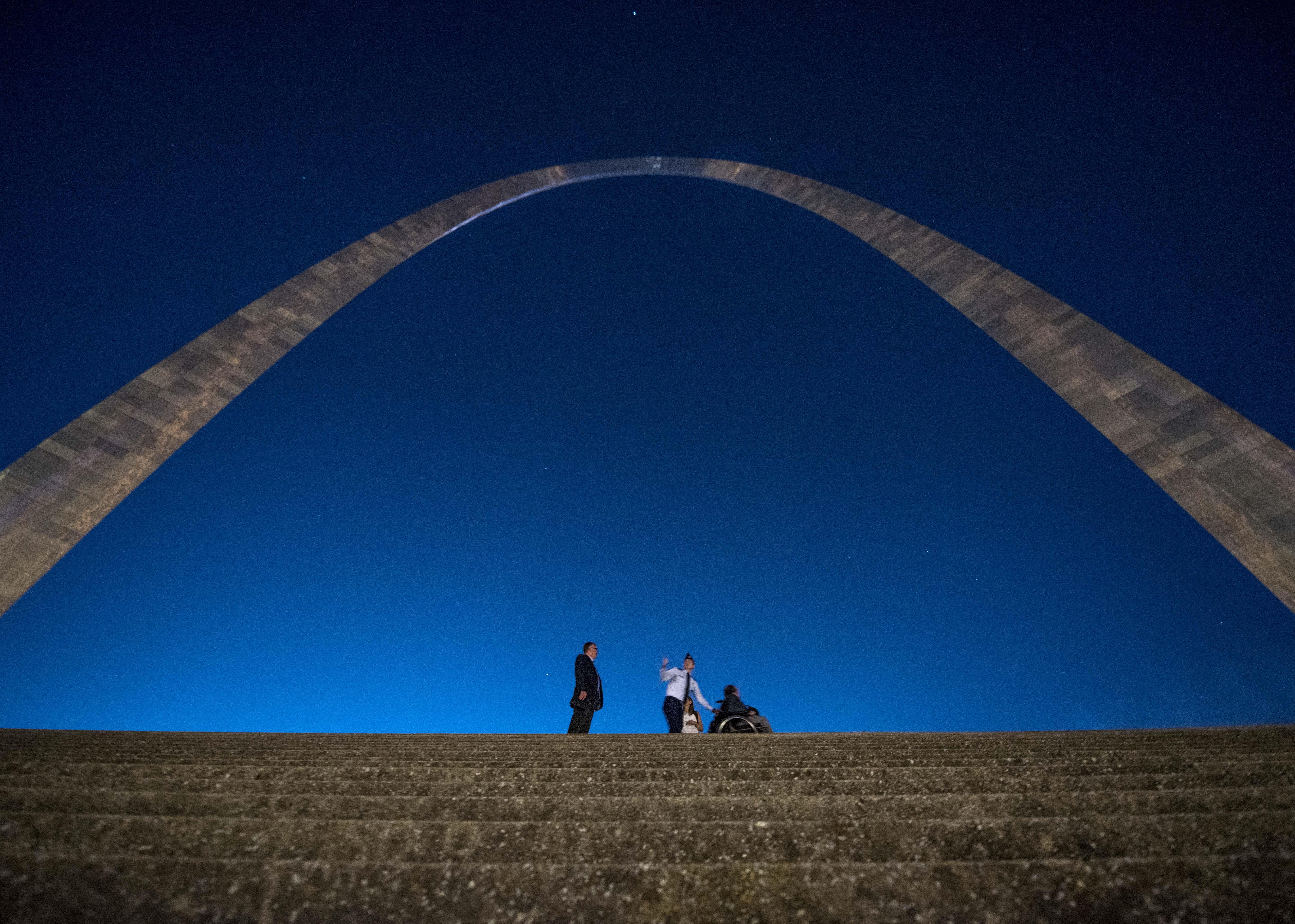 Band of Mid-America performs at St. Louis Arch for Air Force's 70th ...