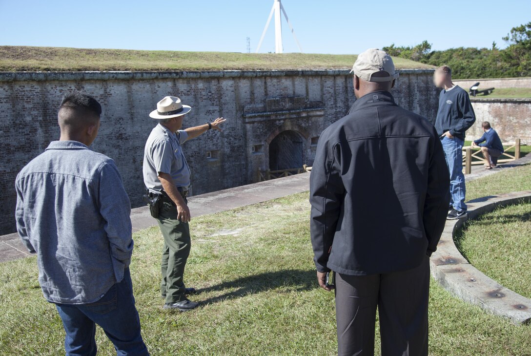 Lance Corporals take on Fort Macon history