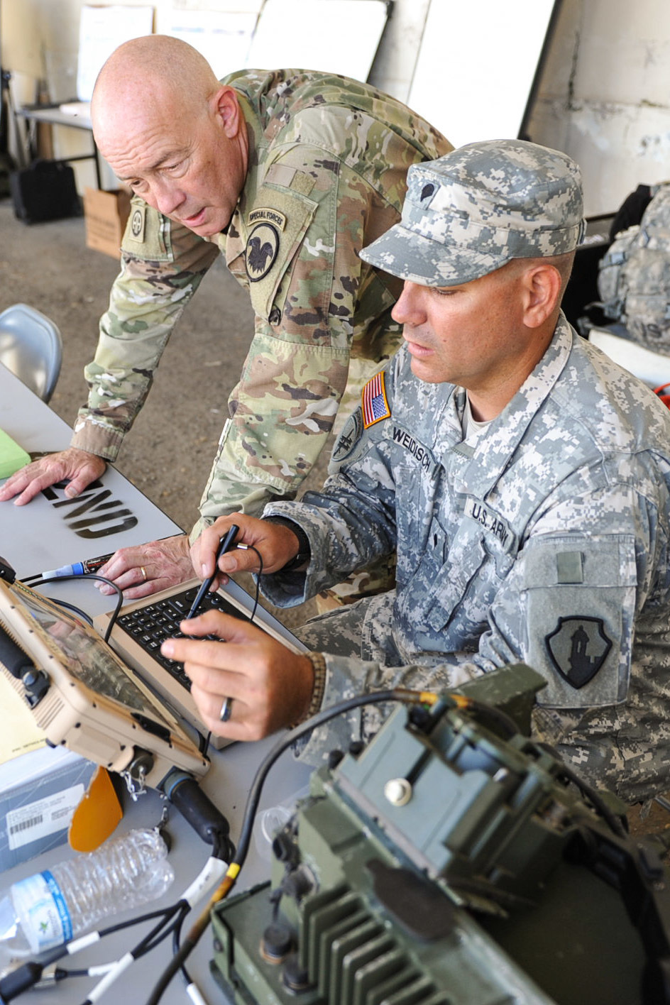 LTG Luckey checks on Soldiers of the 432nd Transportation Company in ...