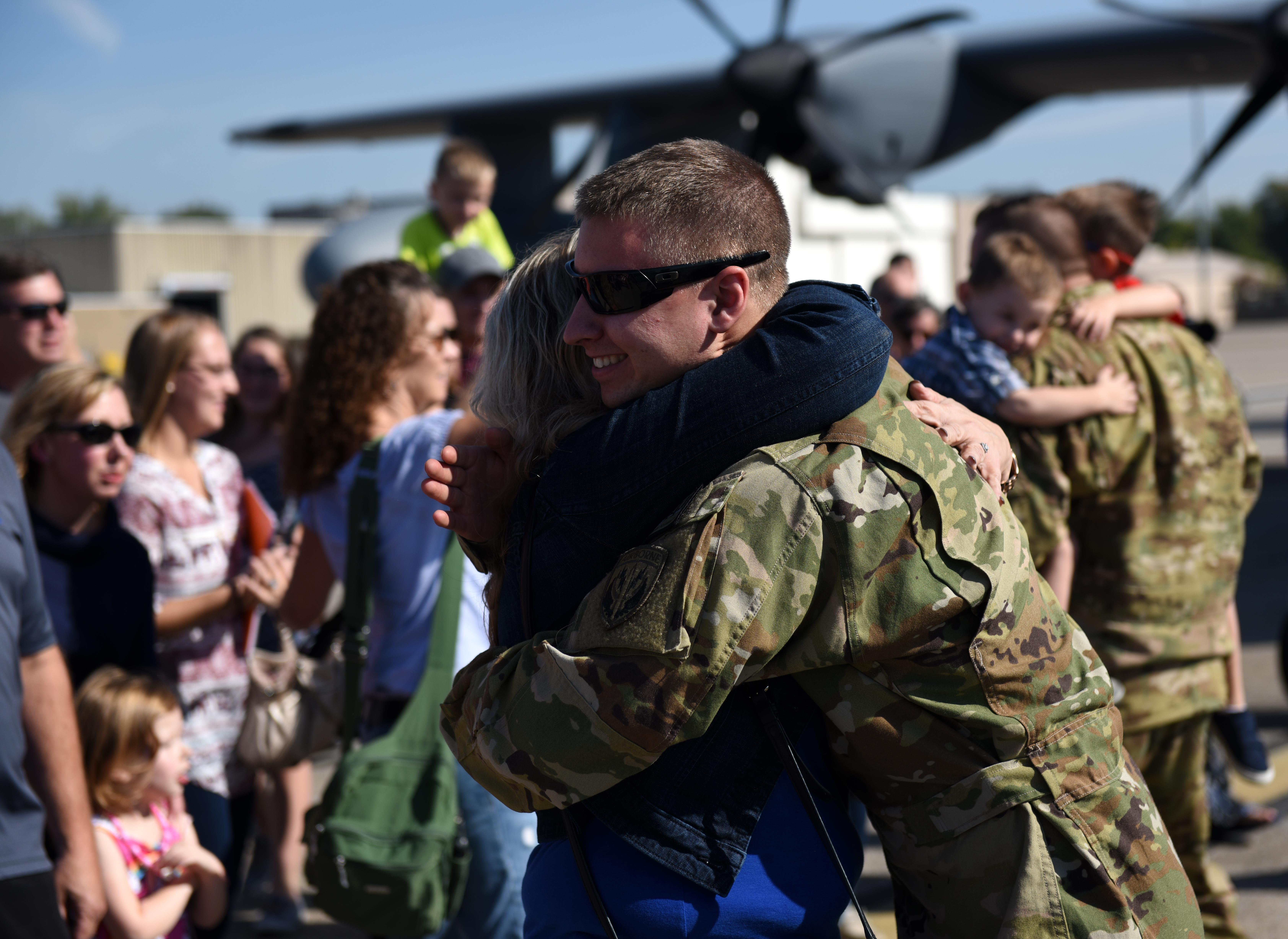 Airmen from the 193rd Special Operations Wing return home from deployment