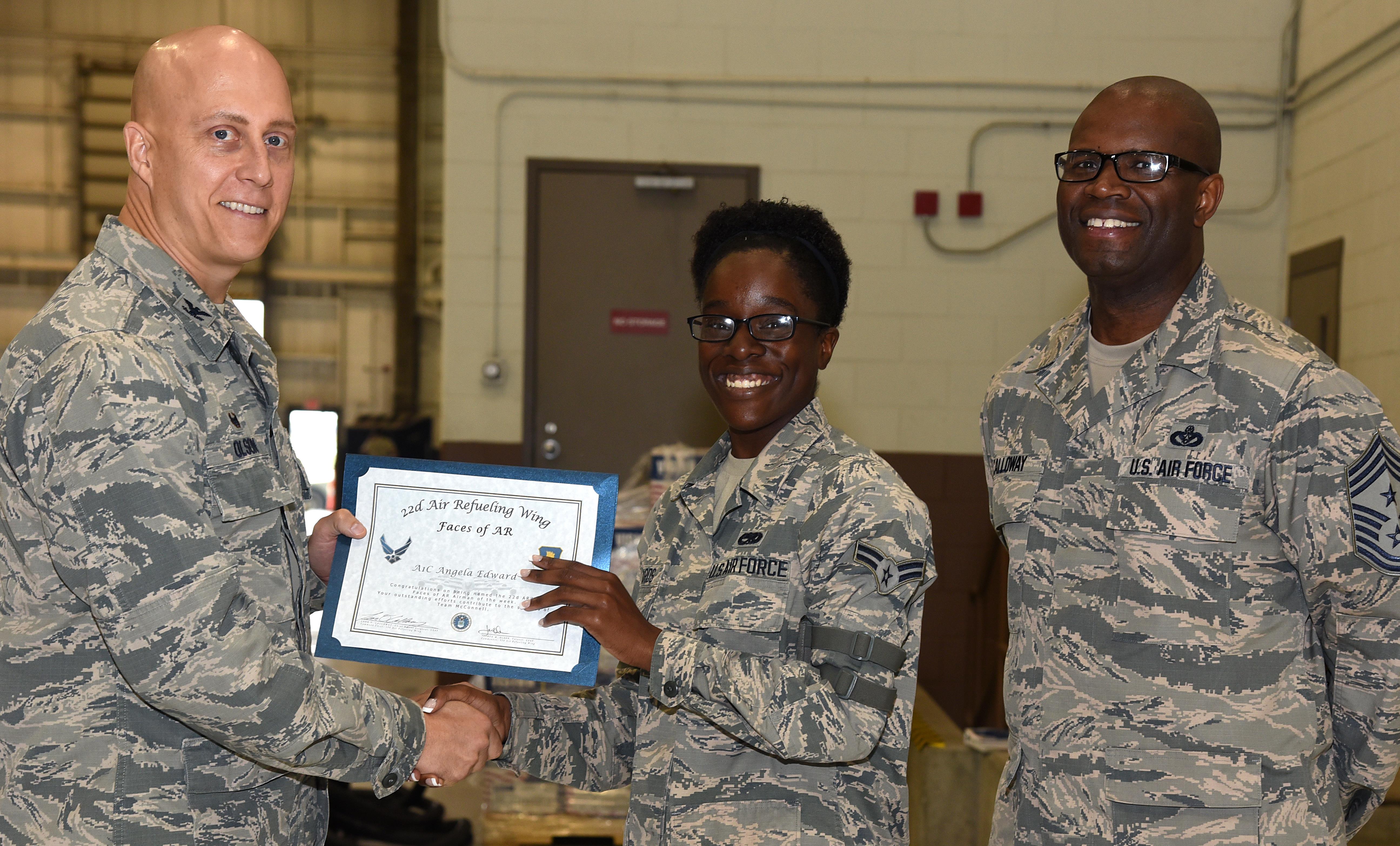 22nd MXG Airman earns Faces of AR recognition > McConnell Air Force ...