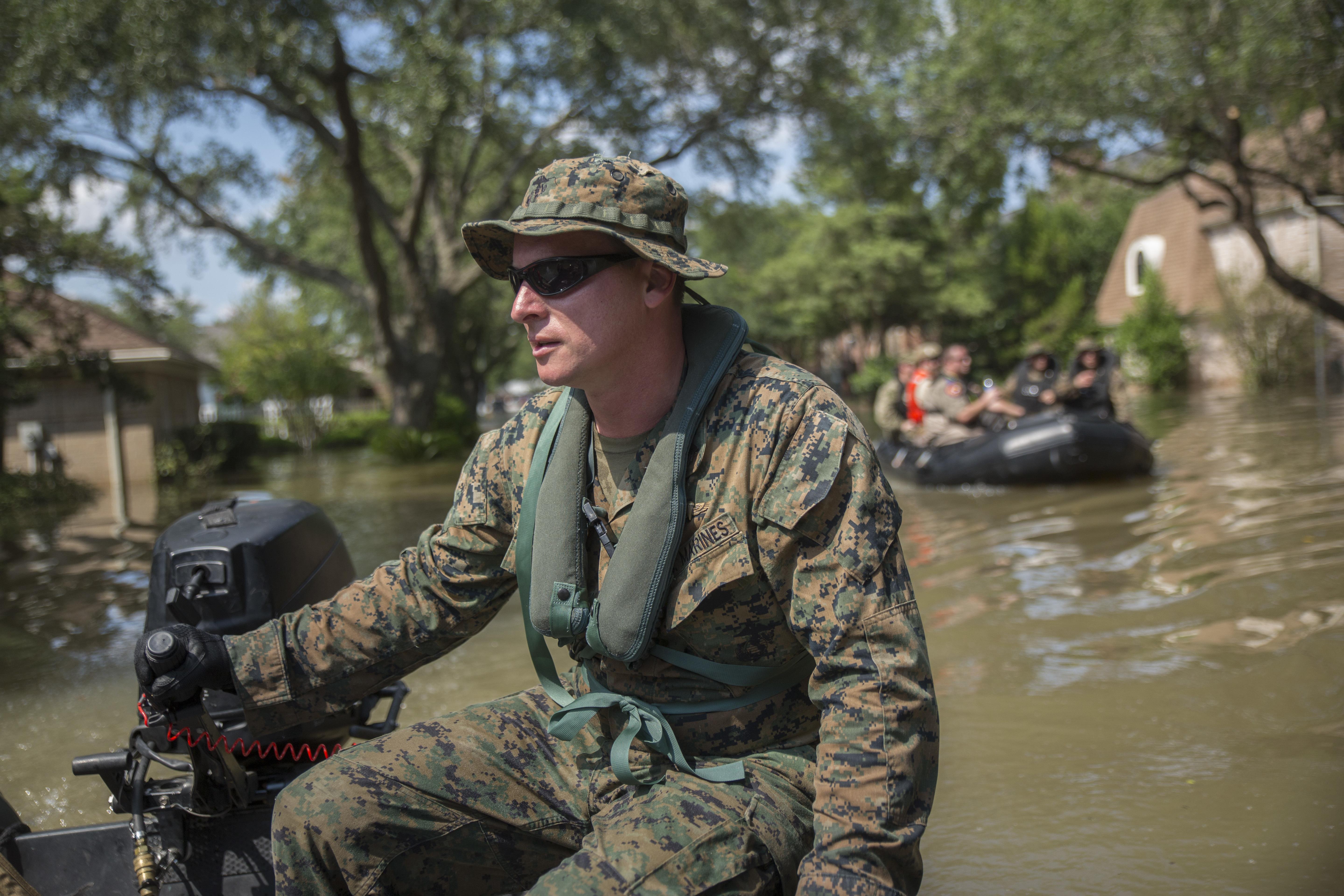 4th Reconnaissance Marines support rescue efforts in wake of Hurricane ...