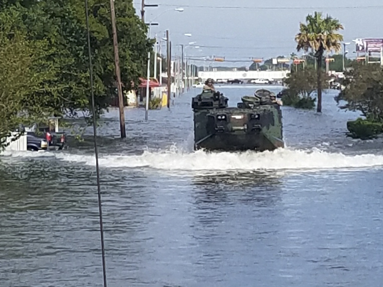 Marines use amphibious capabilities to rescue and assist Hurricane ...
