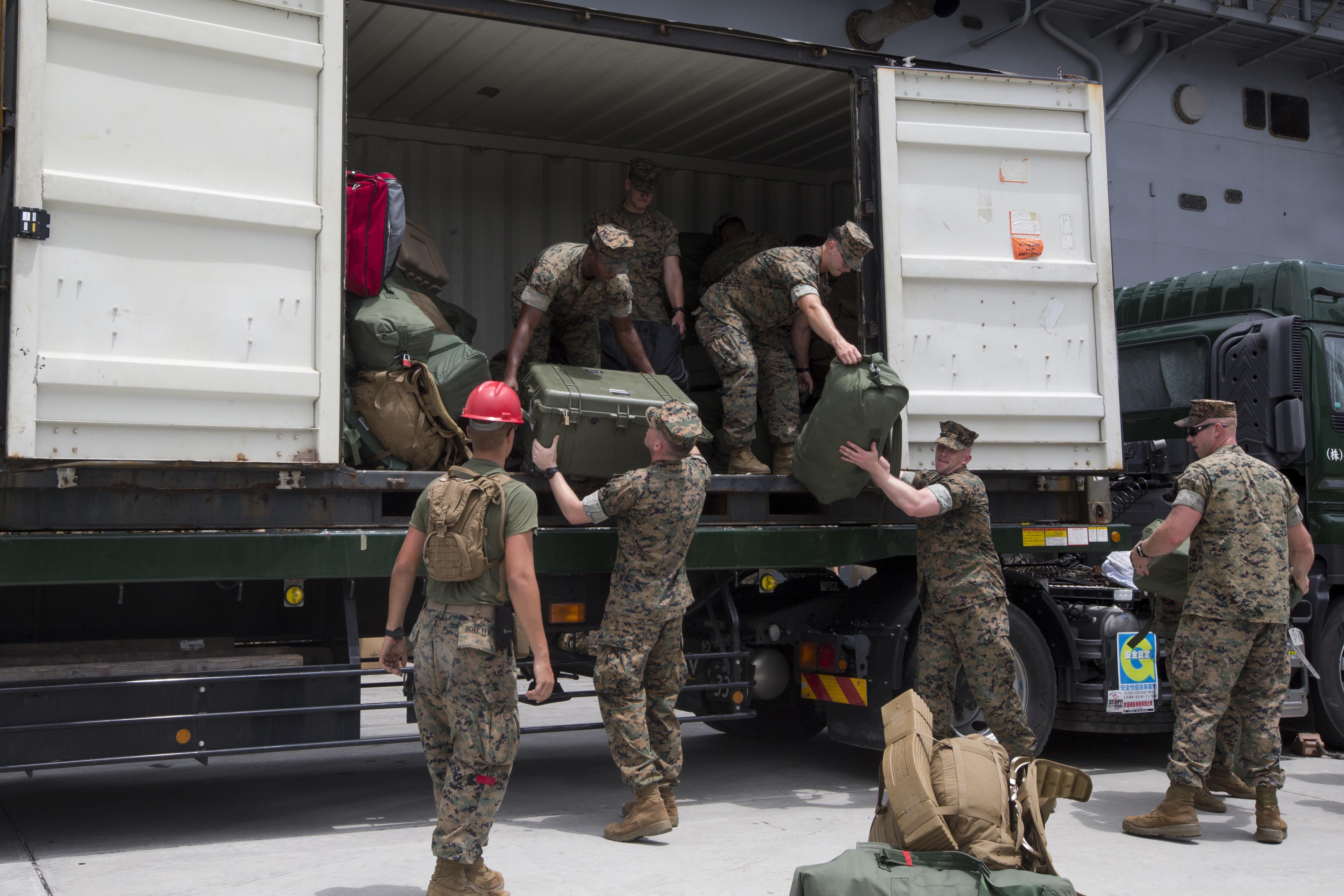 31st MEU Marines, Sailors embark aboard BHR