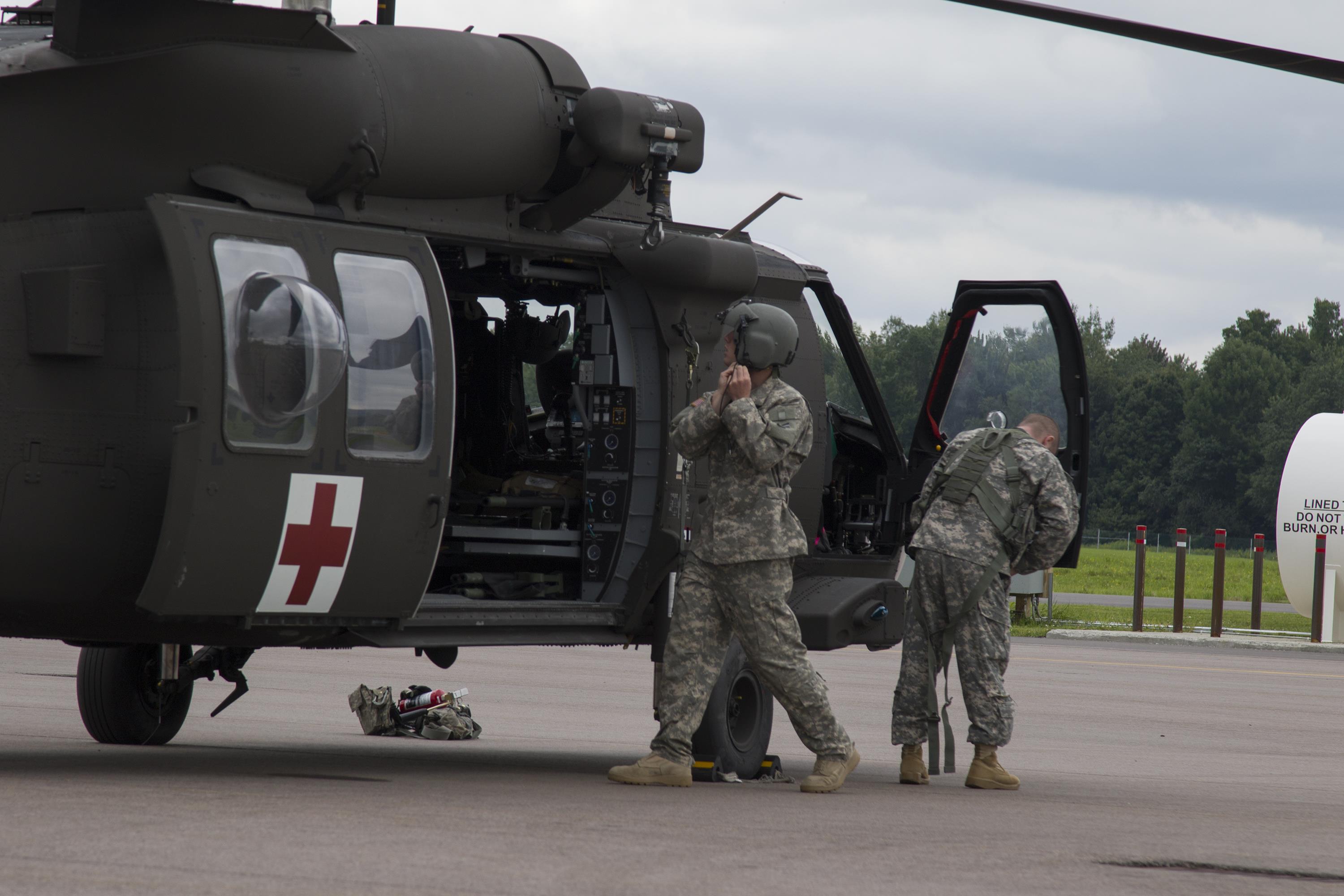 Soldiers Prepare for Medevac Mission