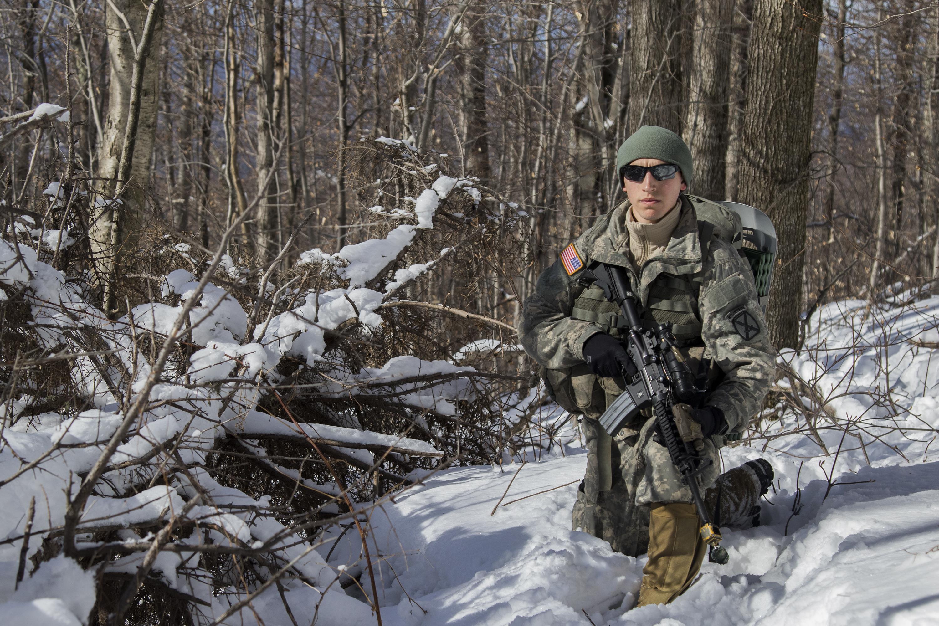 Soldier Provides Security