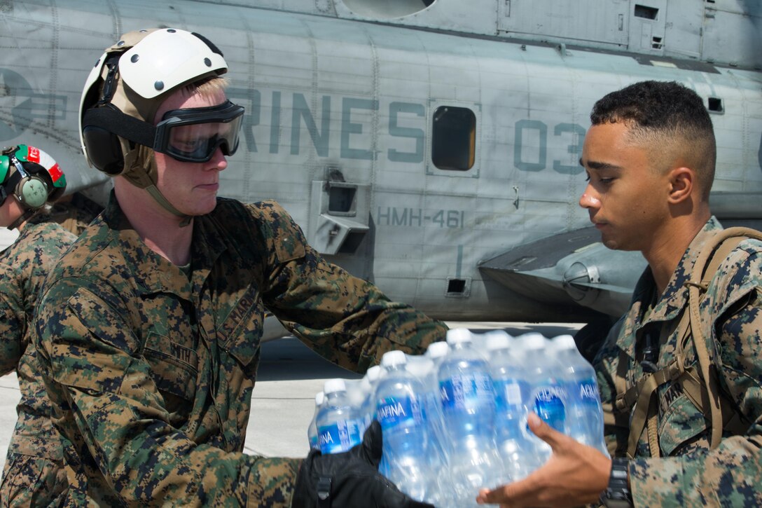 Marines, Sailors bring relief supplies to NAS Key West