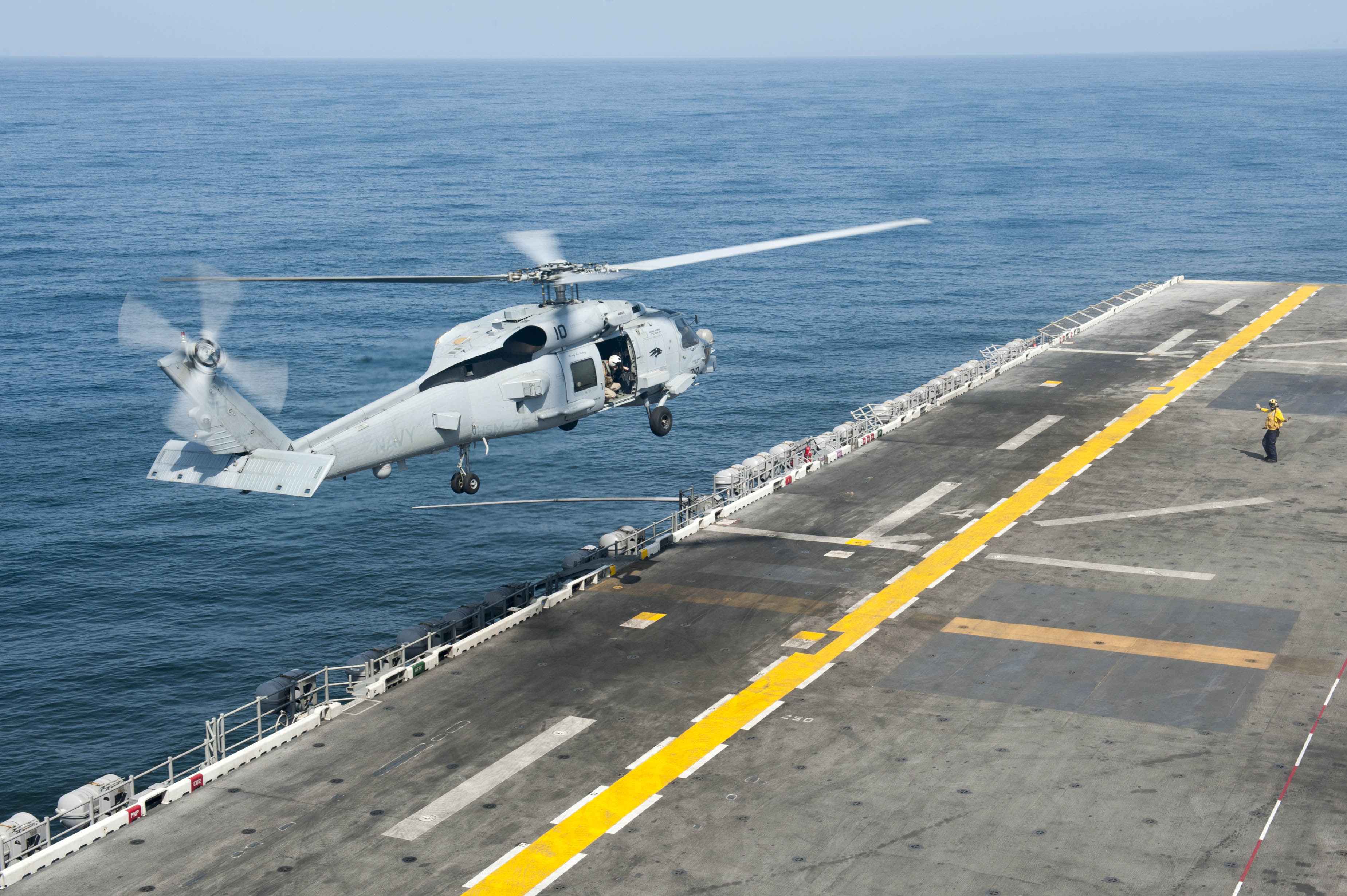 USS America Sailors conduct flight operations