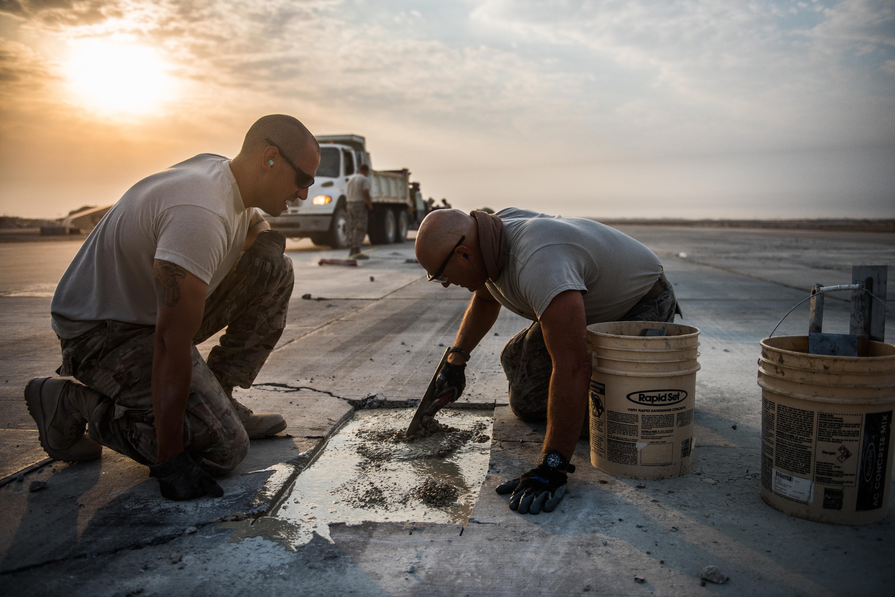 Civil engineers make critical runway repairs, keep missions moving ...