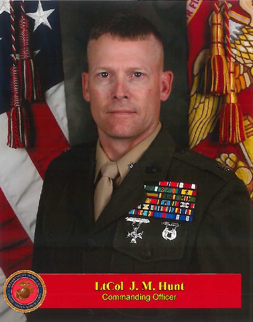 LtCol John M. Hunt > 1st Marine Division > Biography