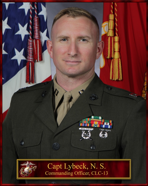 Capt Nicholas S. Lybeck > 1st Marine Logistics Group > Leaders