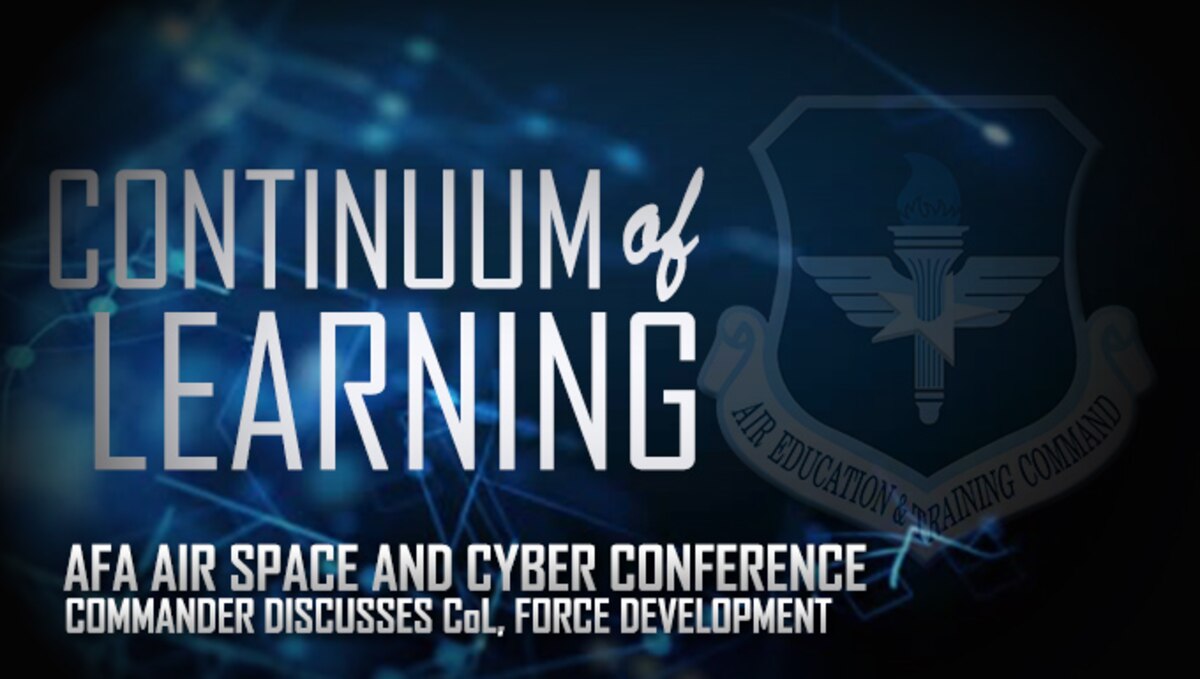 AETC commander discusses Continuum of Learning, Force Development at ...