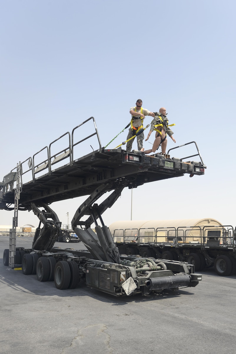 8 EAMS 60K Tunner loader fall protection exercise > U.S. Air Forces ...
