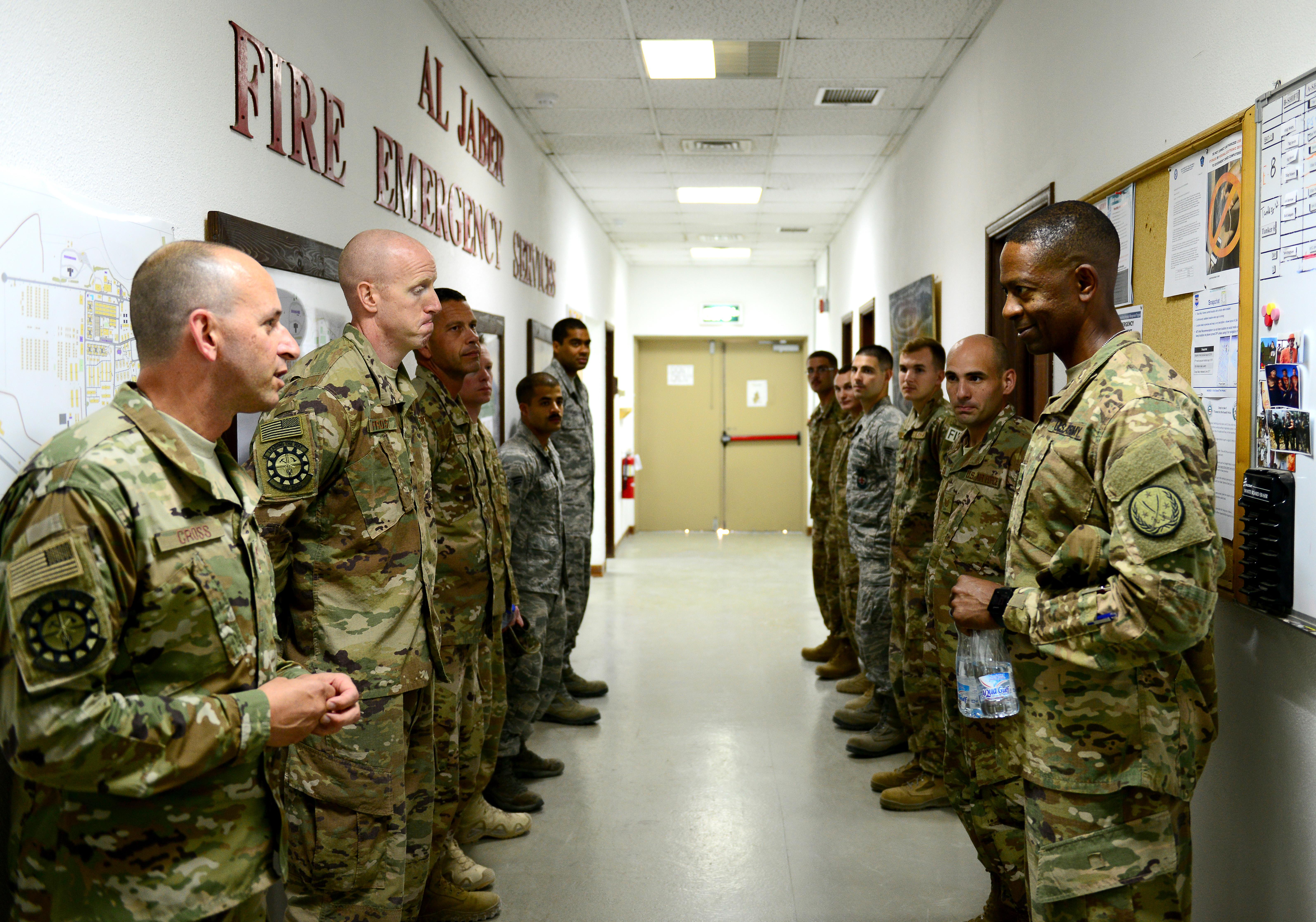 CJTF-OIR CSM CROSBY VISITS THE RED TAILS
