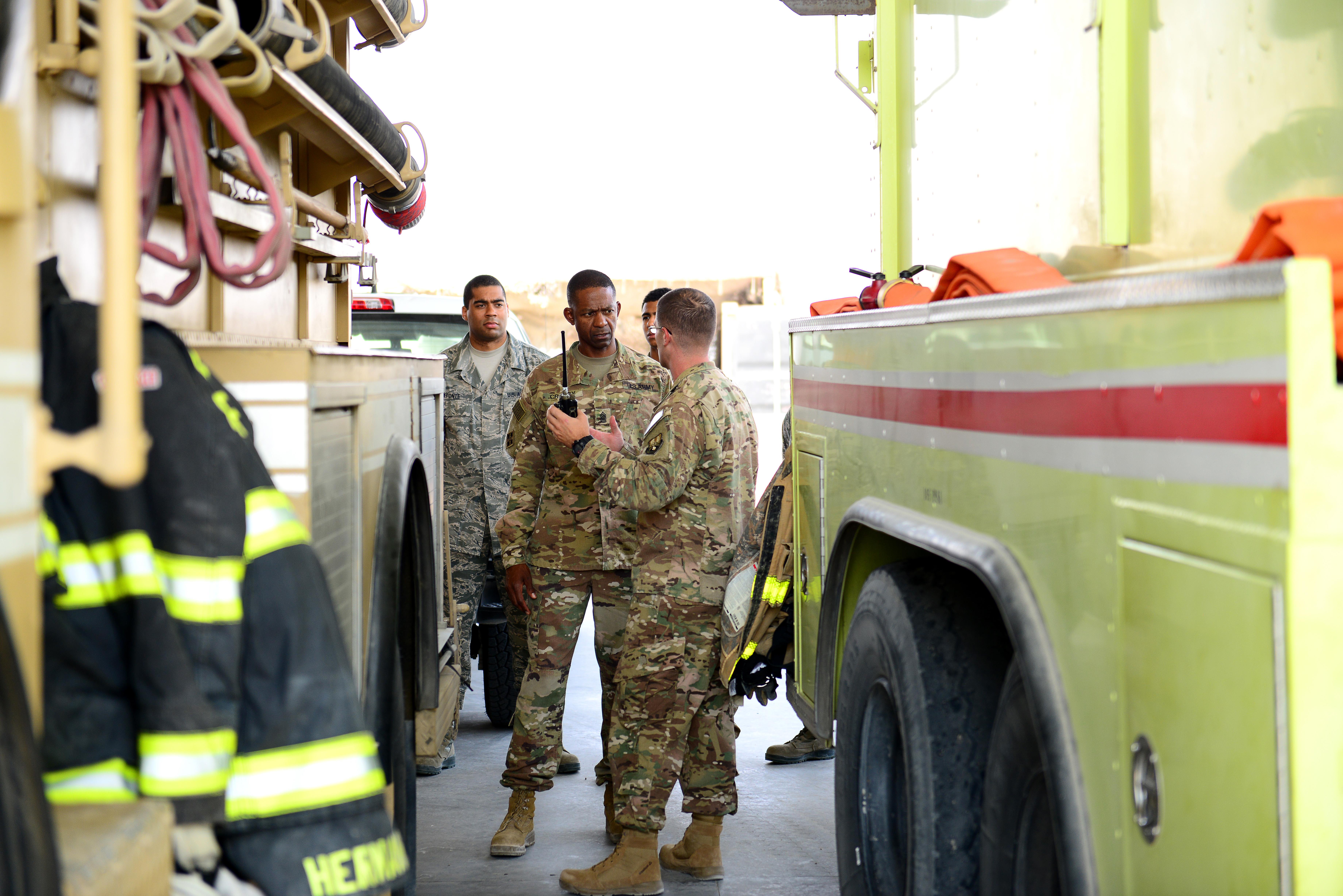 CJTF-OIR CSM CROSBY VISITS THE RED TAILS