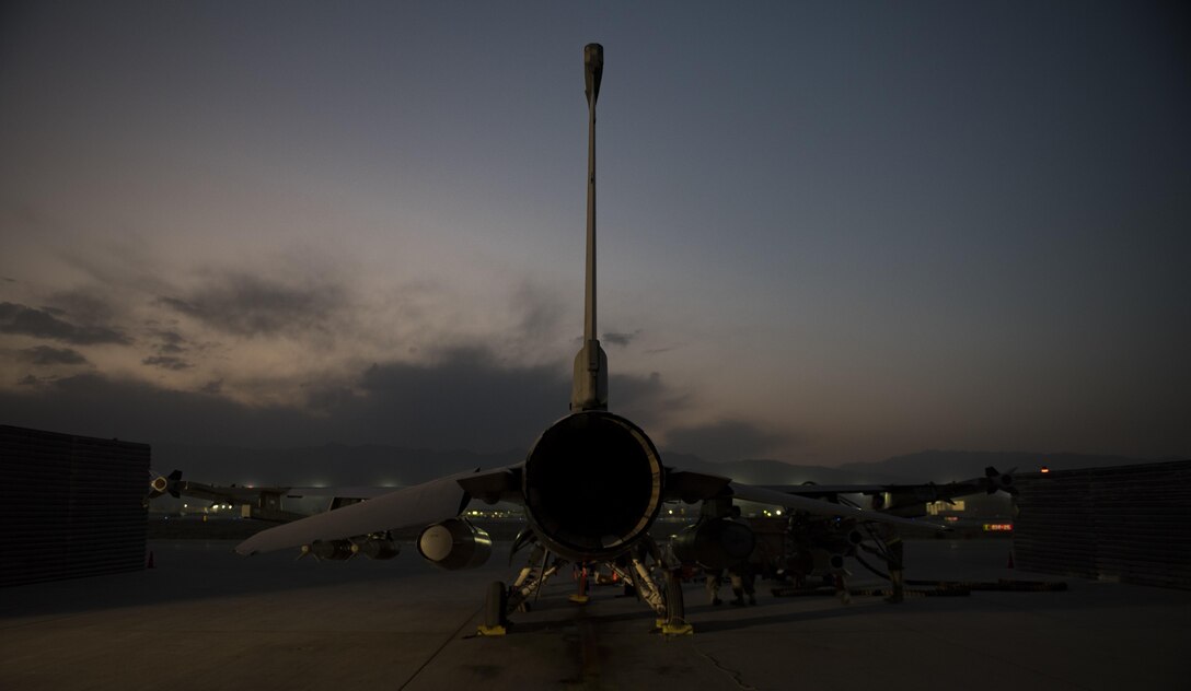 F-16s light the night