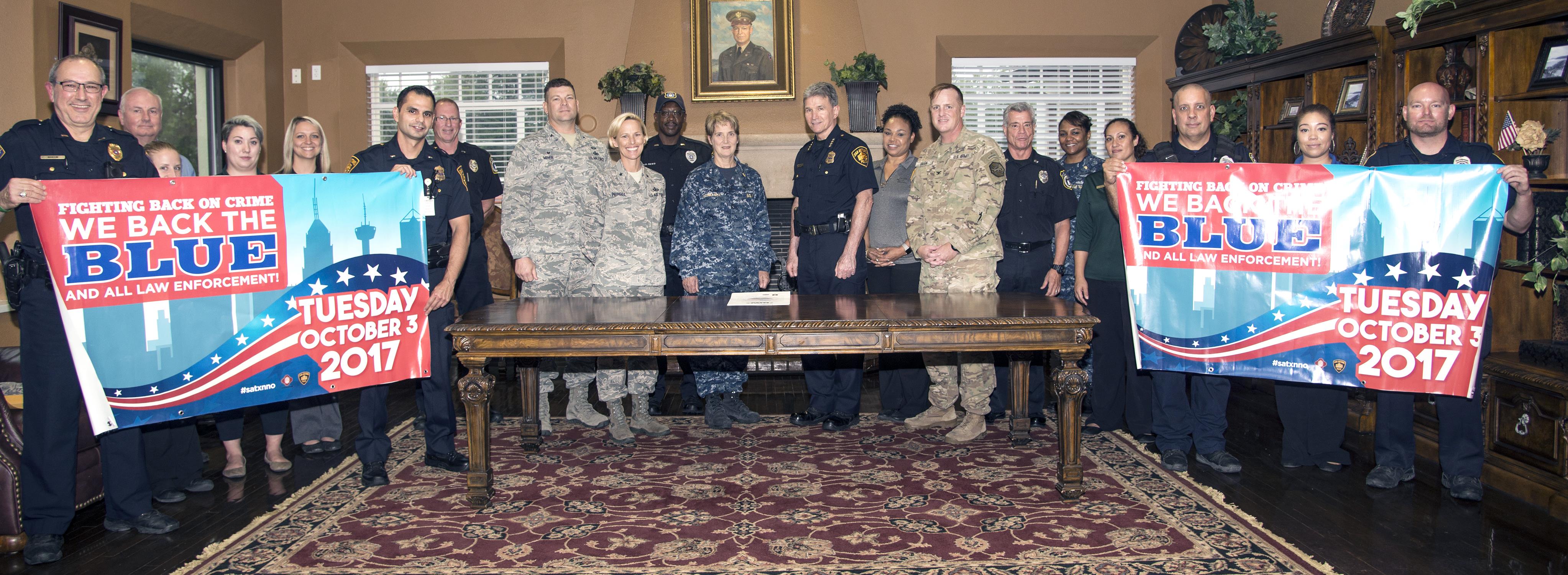 JBSA leaders, SAPD sign National Night Out Proclamation; event takes ...