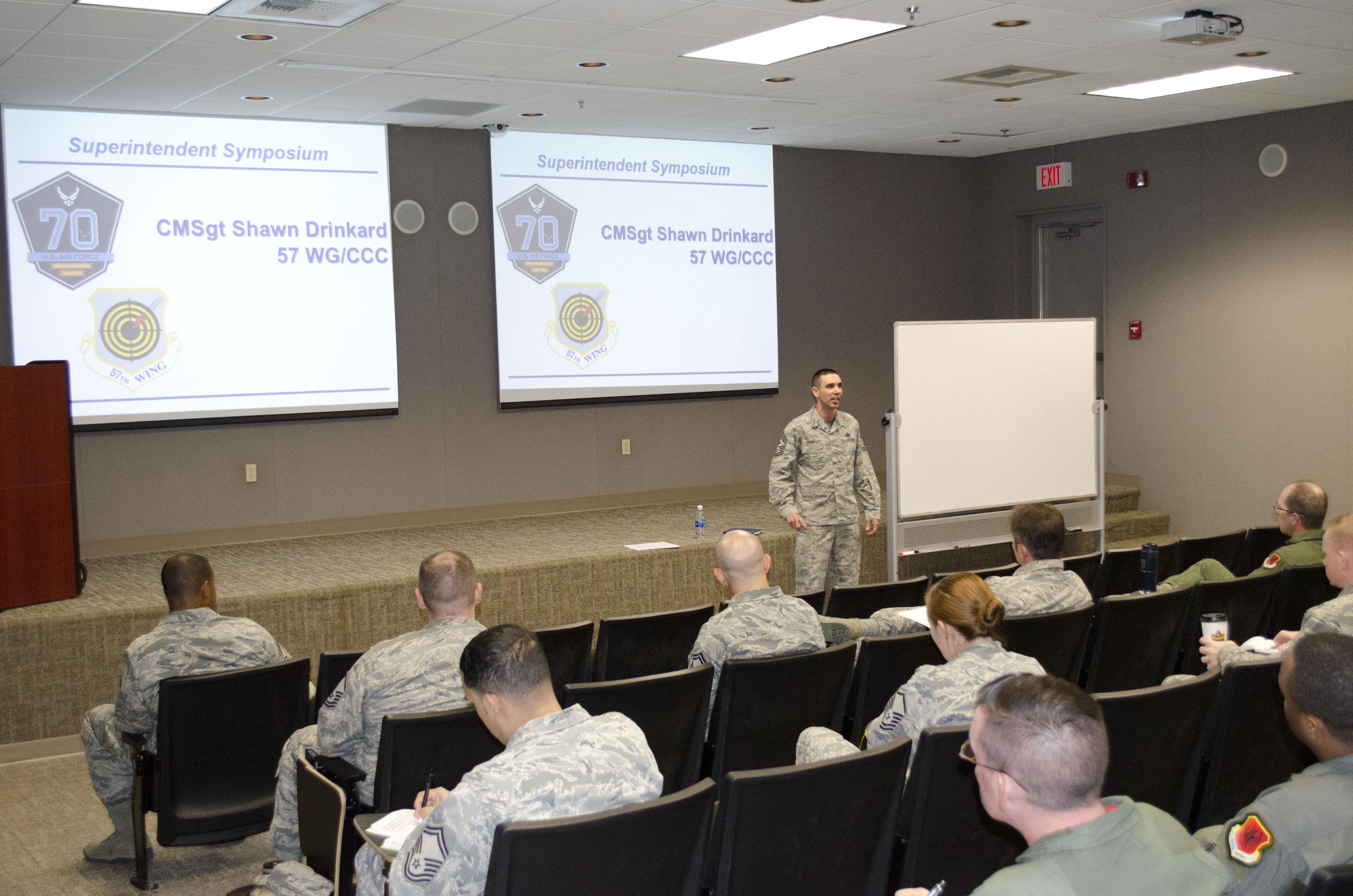 USAFWS superintendent symposium fast-forwards Airmen development ...