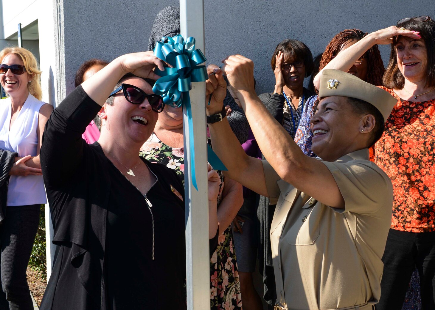 CNRSE Celebrates SAAPM with Ribbon Tying > United States Navy > display ...