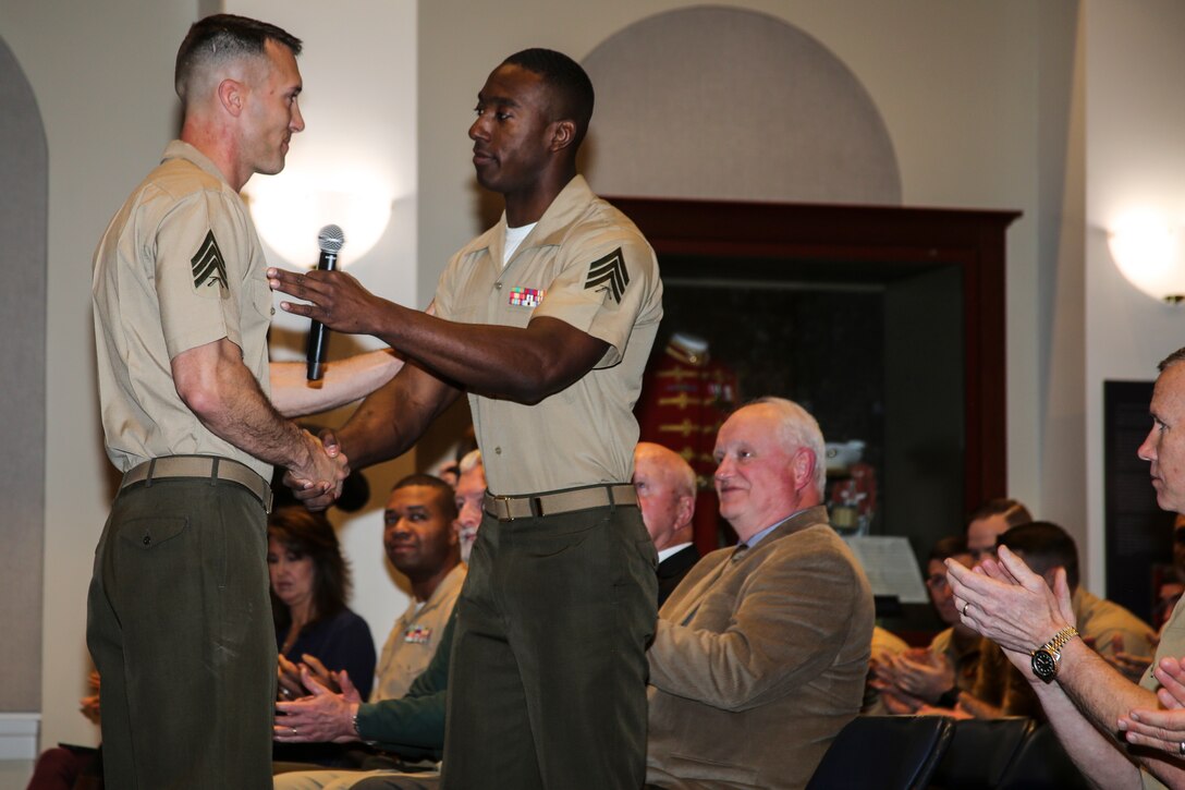 Color Sergeant of the Marine Corps relief and appointment ceremony