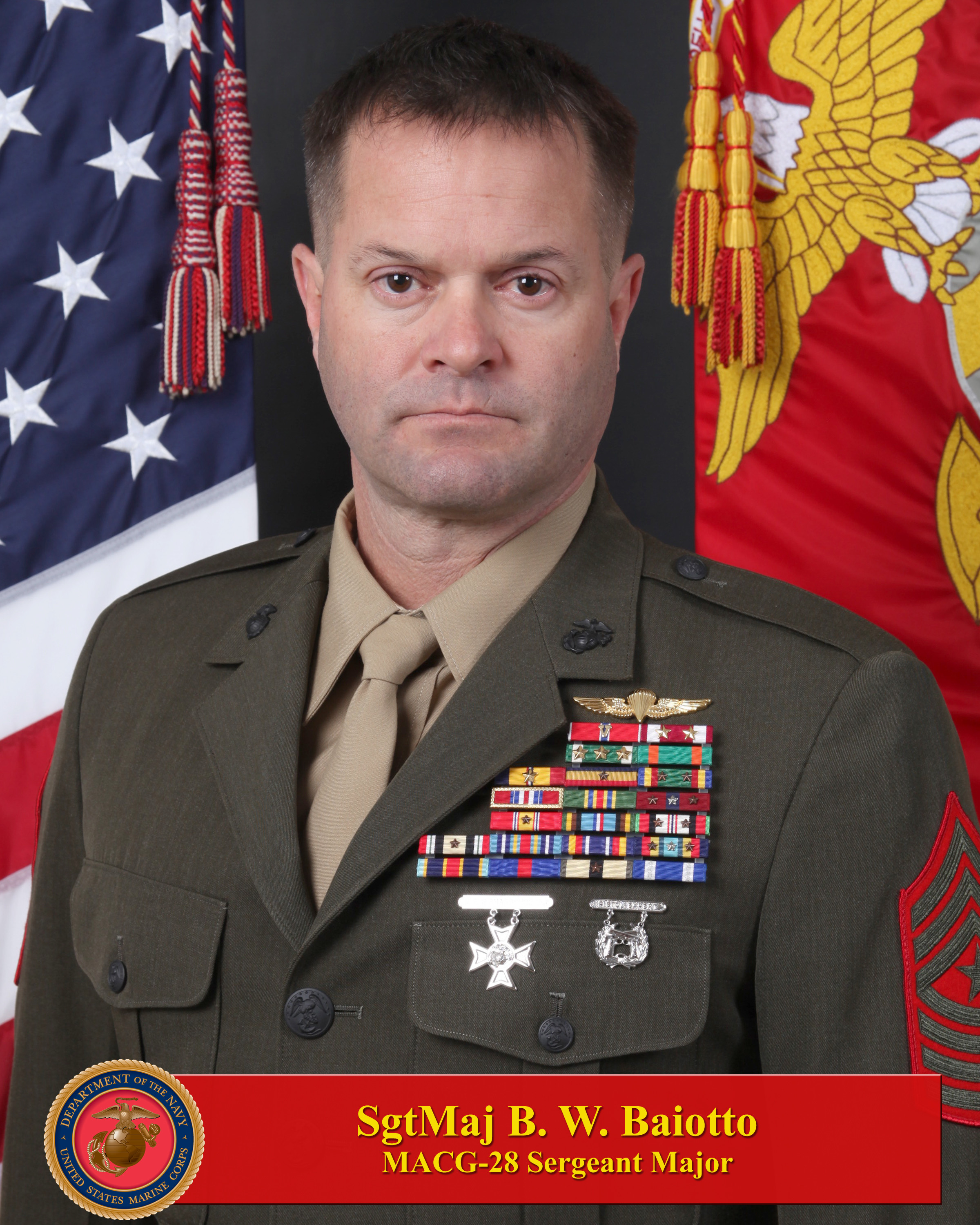 Sergeant Major Brad W. Baiotto > Marine Air Control Group 28 > MACG28 ...