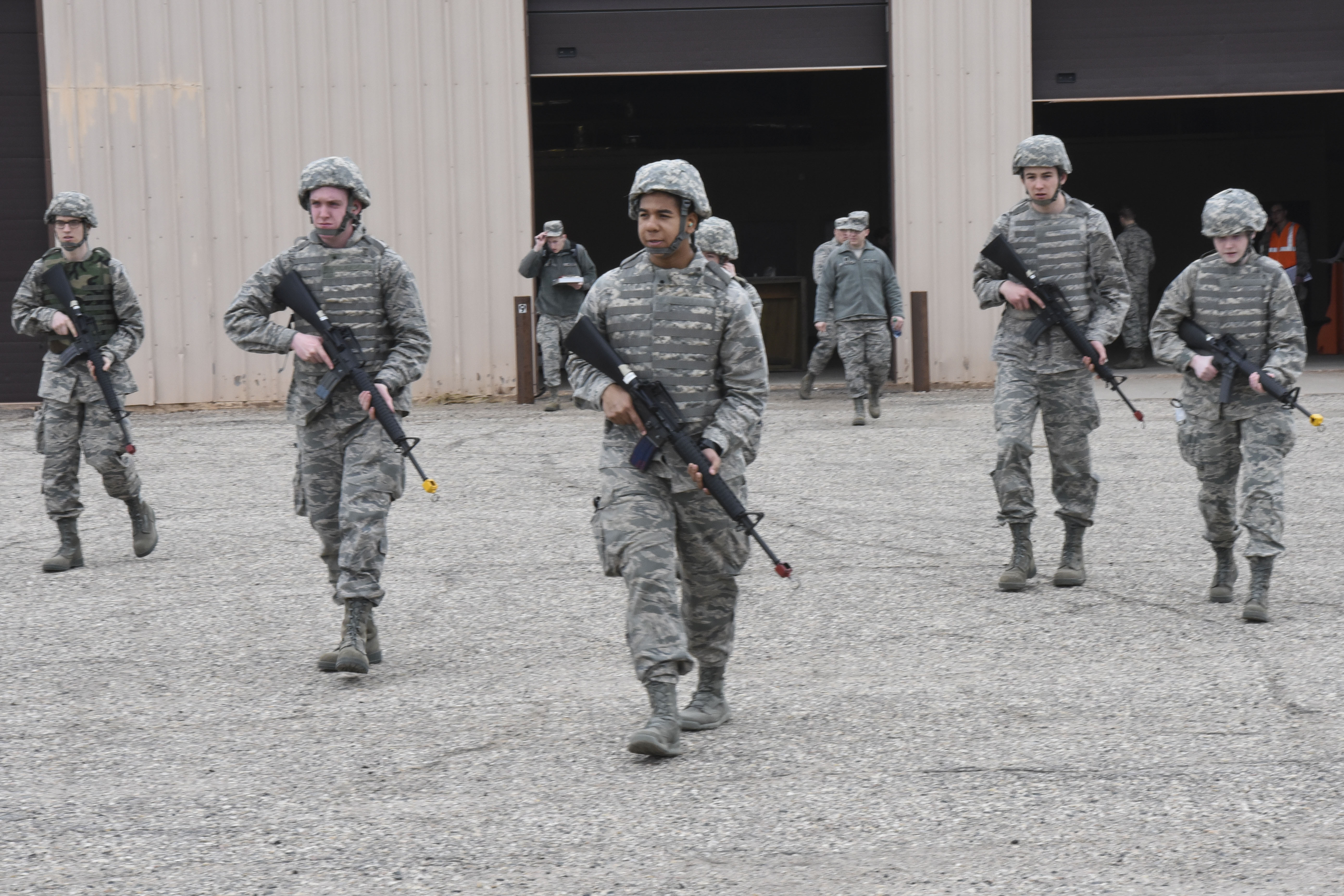 ROTC Airmen participate in readiness exercise