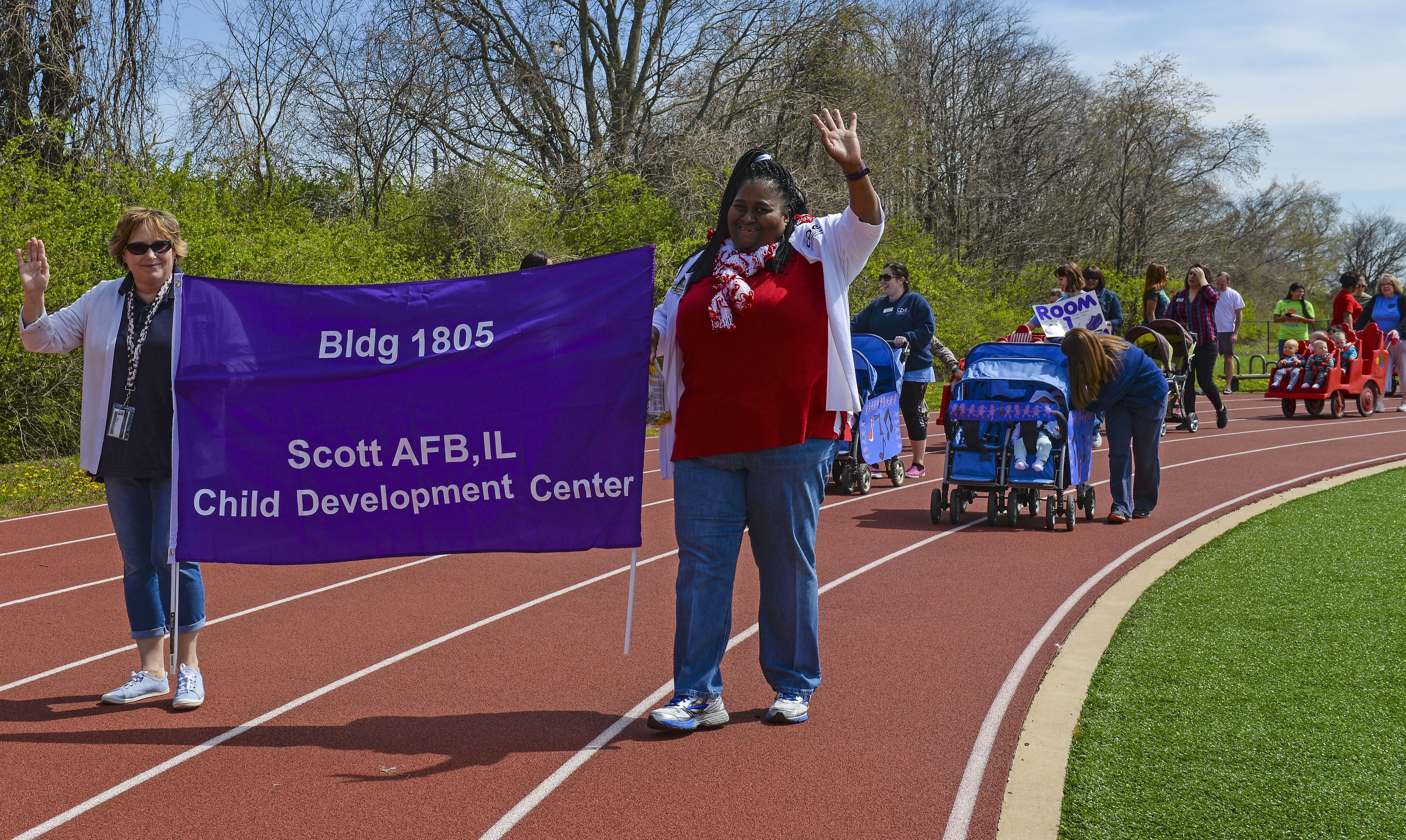 Scott CDC Holds Purple Up Parade > Scott Air Force Base > Article Display