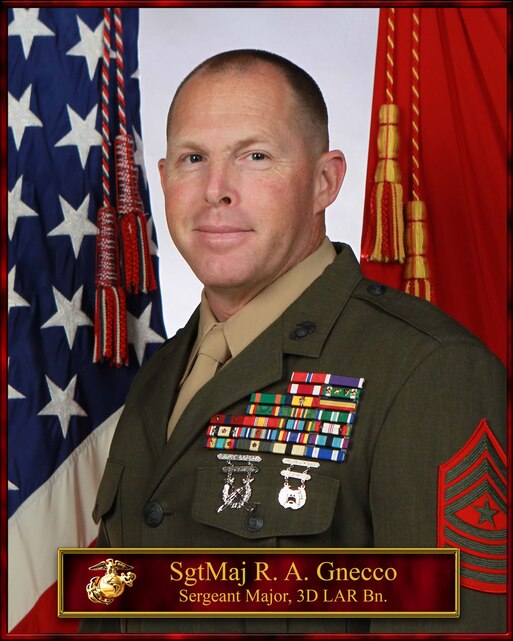 Sgt. Maj. Ryan Gnecco > 1st Marine Division > Biography