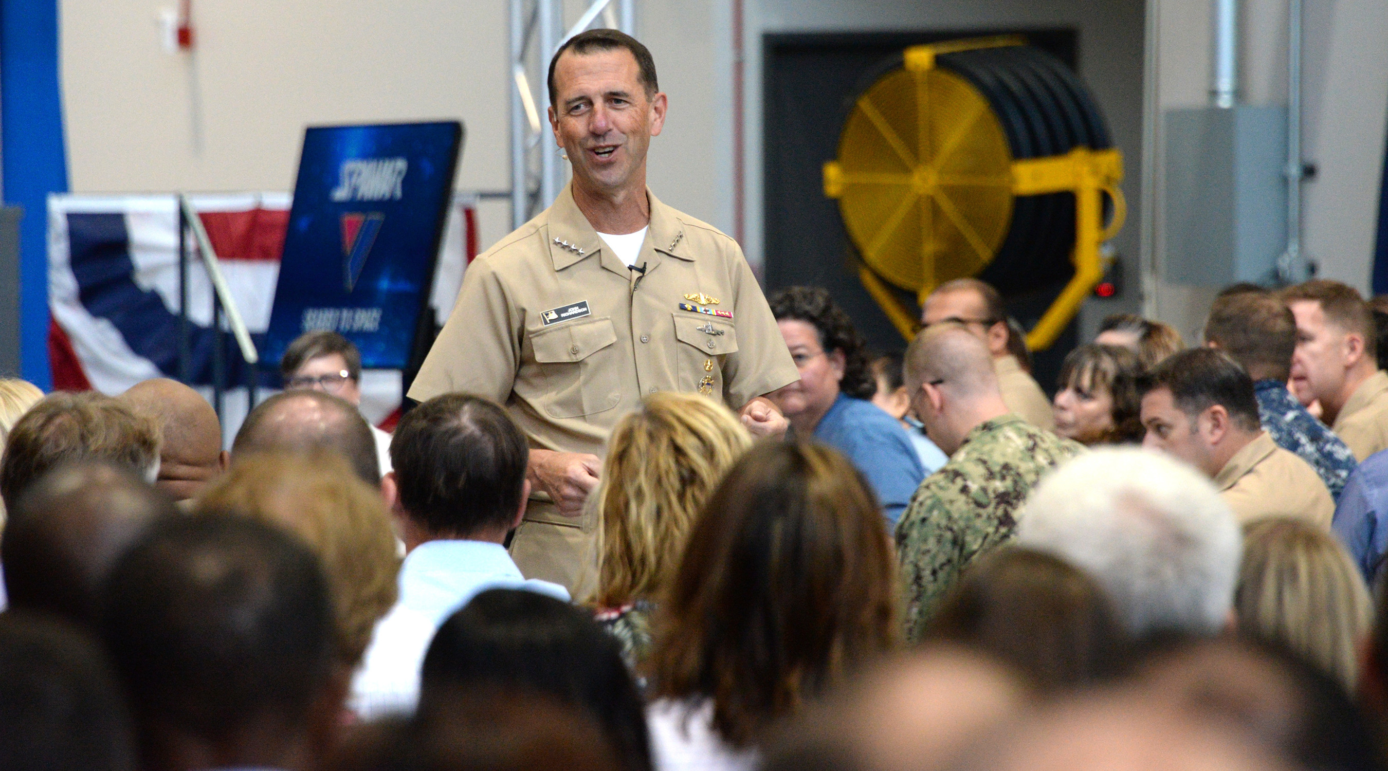 CNO Motivates SPAWAR Workforce, Discusses Today's Increasingly ...