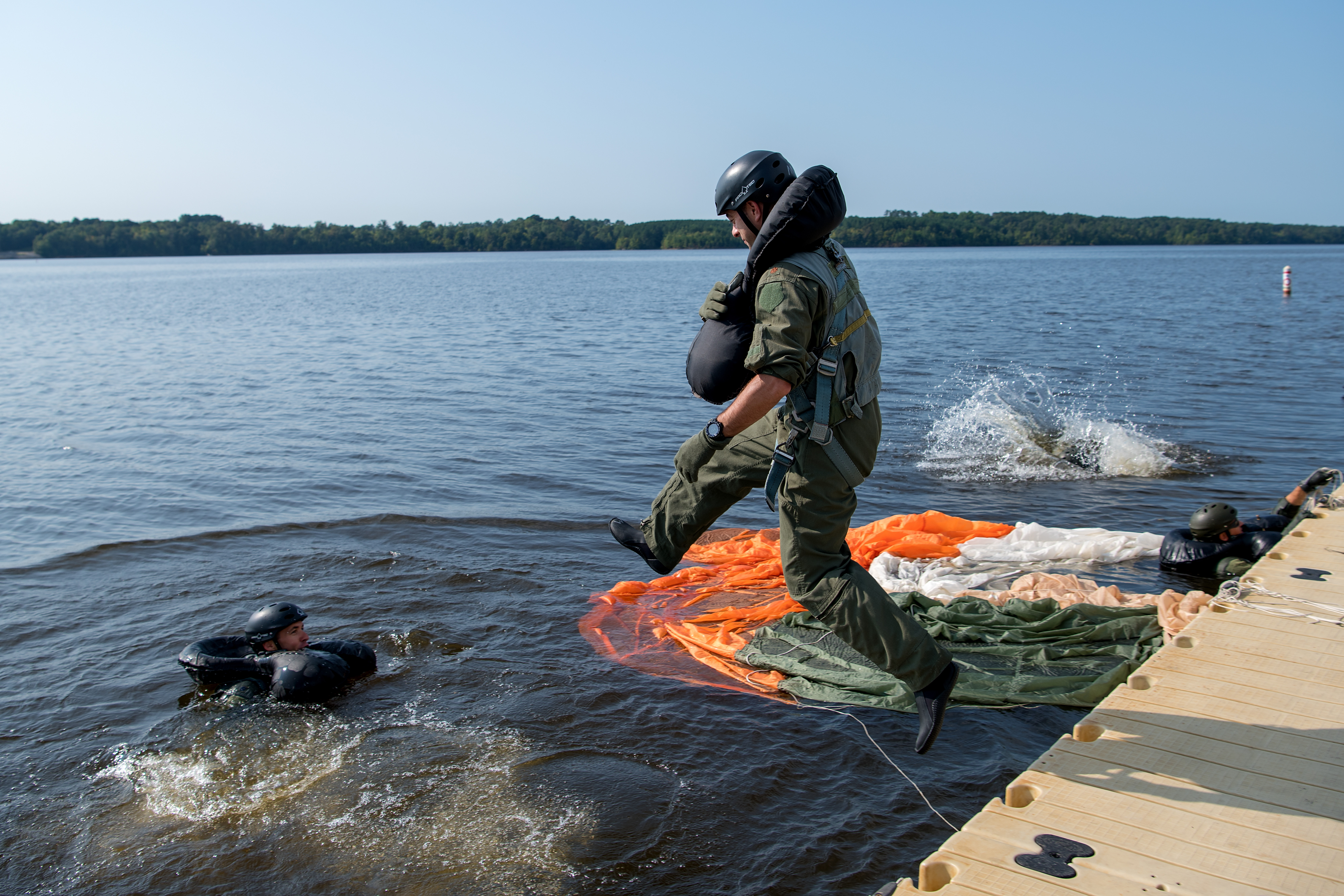 Sink or swim: water survival training > Seymour Johnson Air Force Base ...