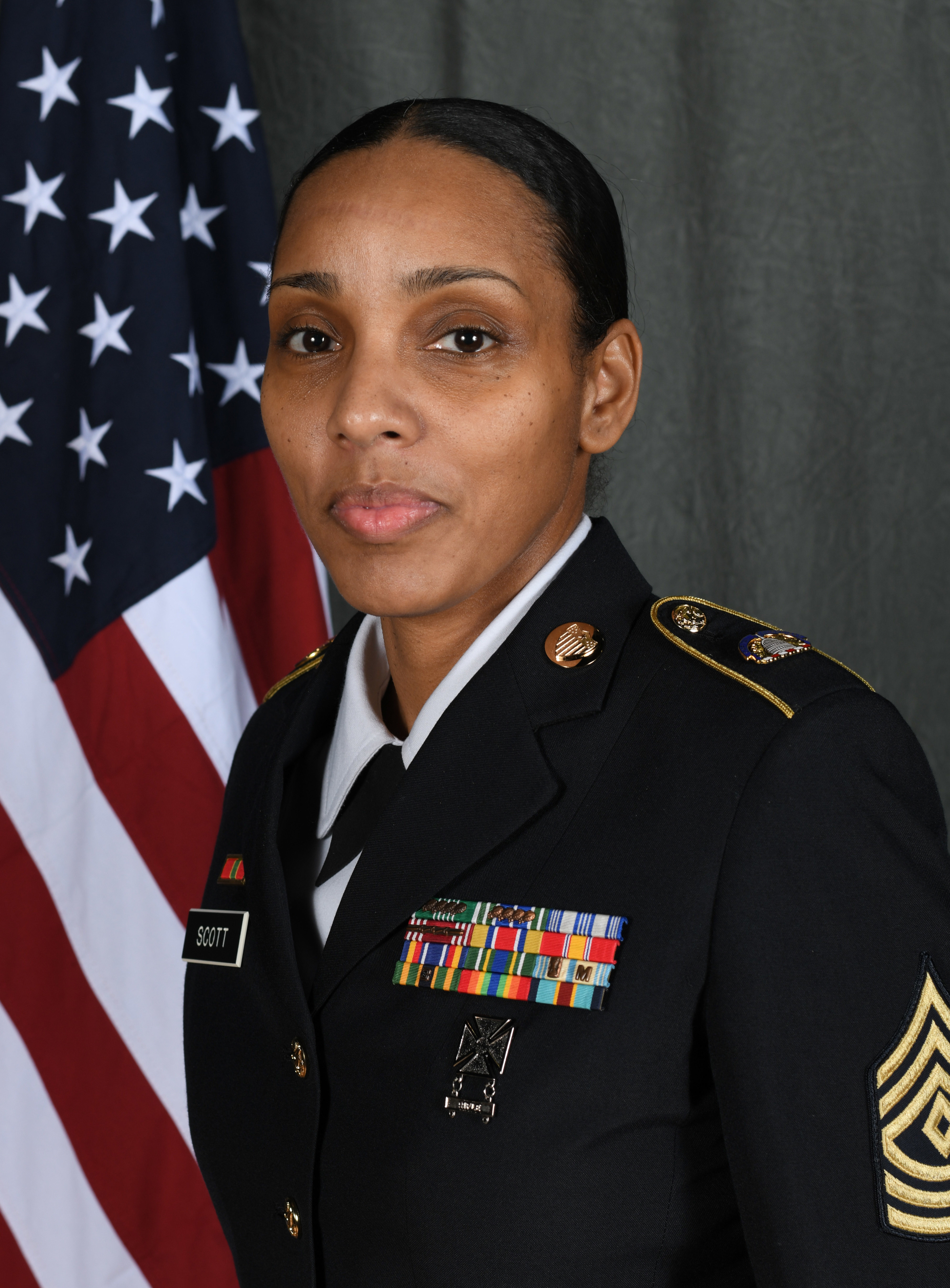 1st Sgt. Porscha Scott, J. Leo Lynch Outstanding Soldier Award