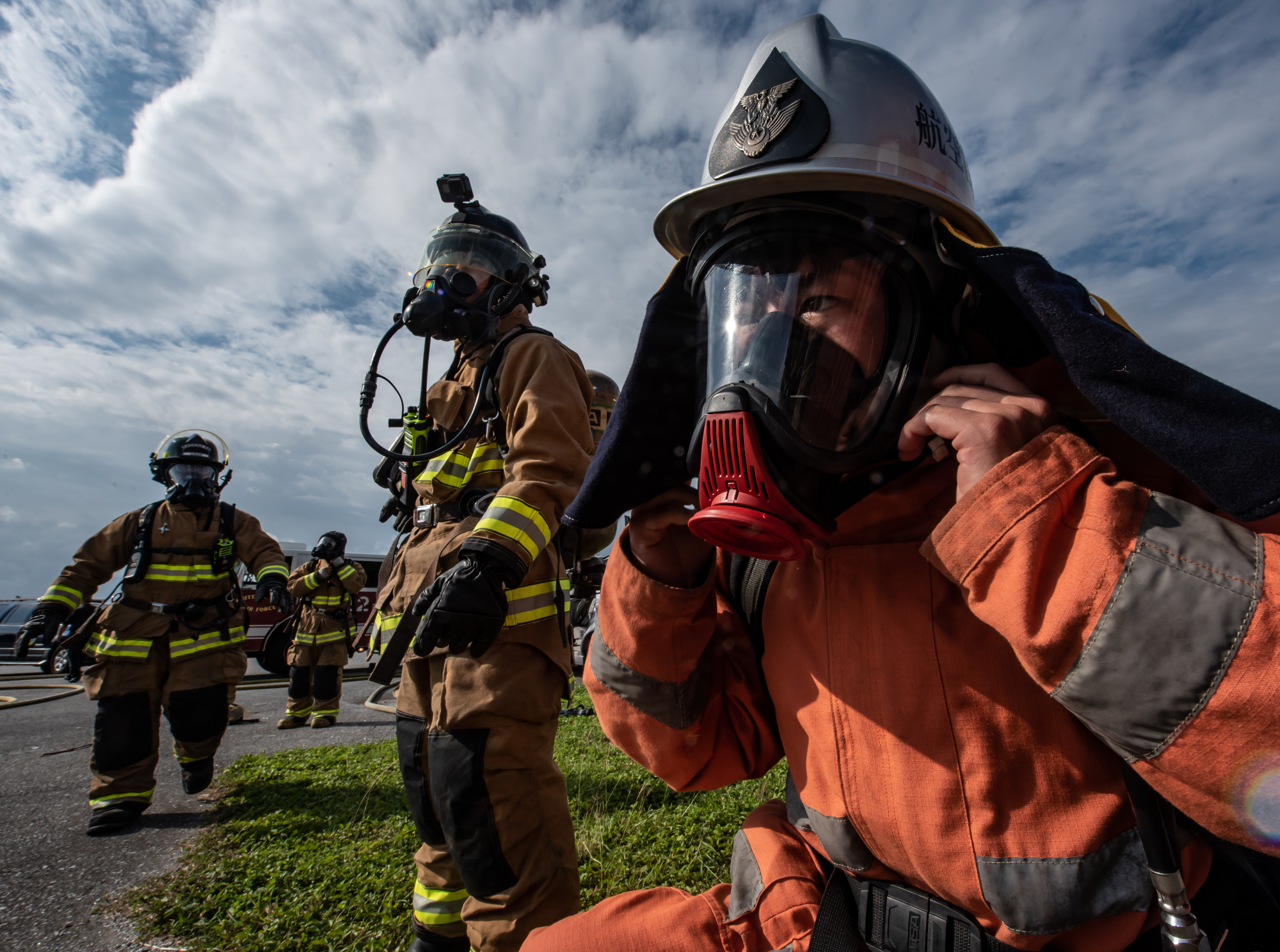 Kadena and Naha firefighters fired up for bilateral training > 5th Air ...