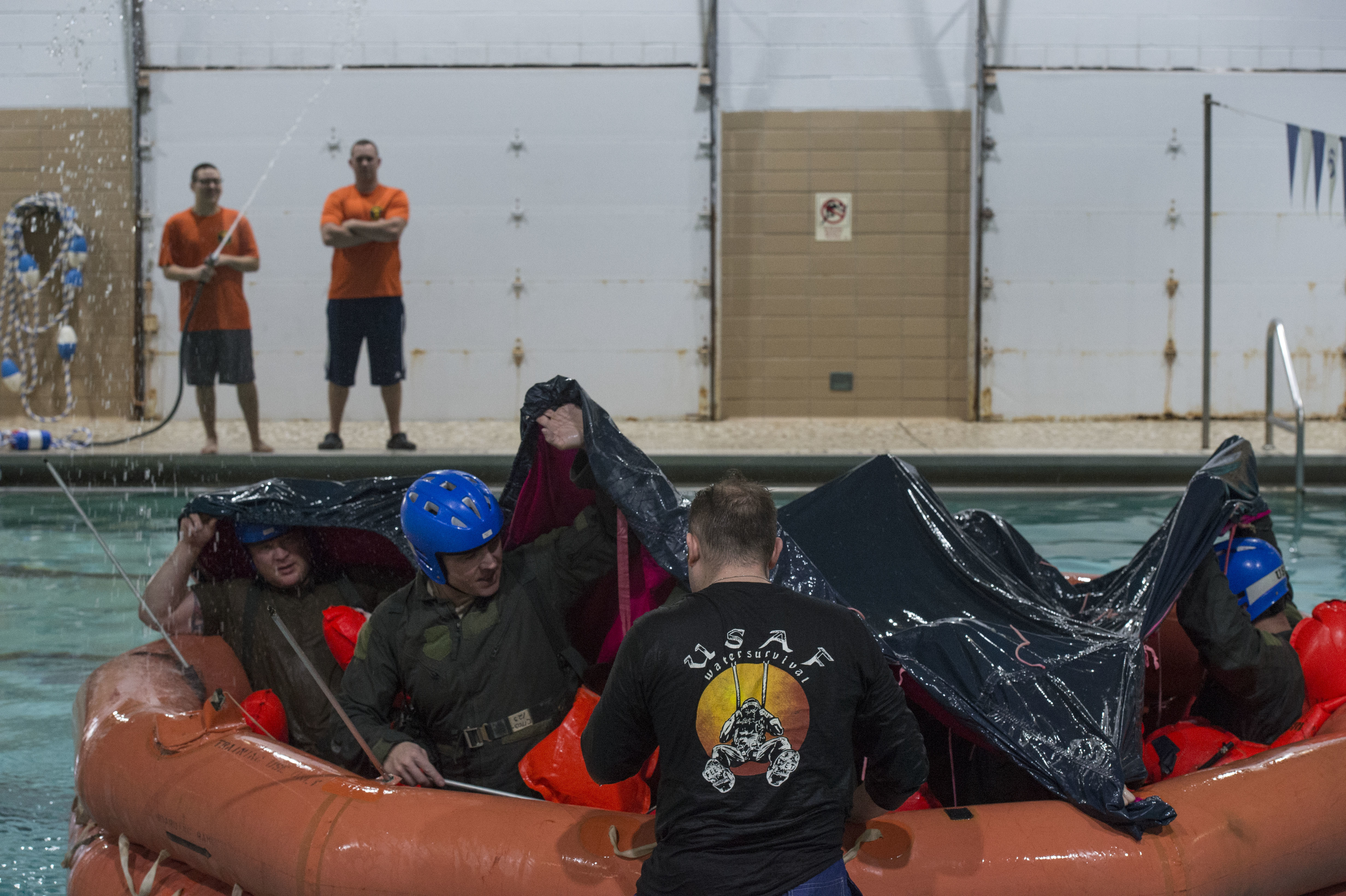 97 AMW dives into Water Survival Training > Altus Air Force Base ...