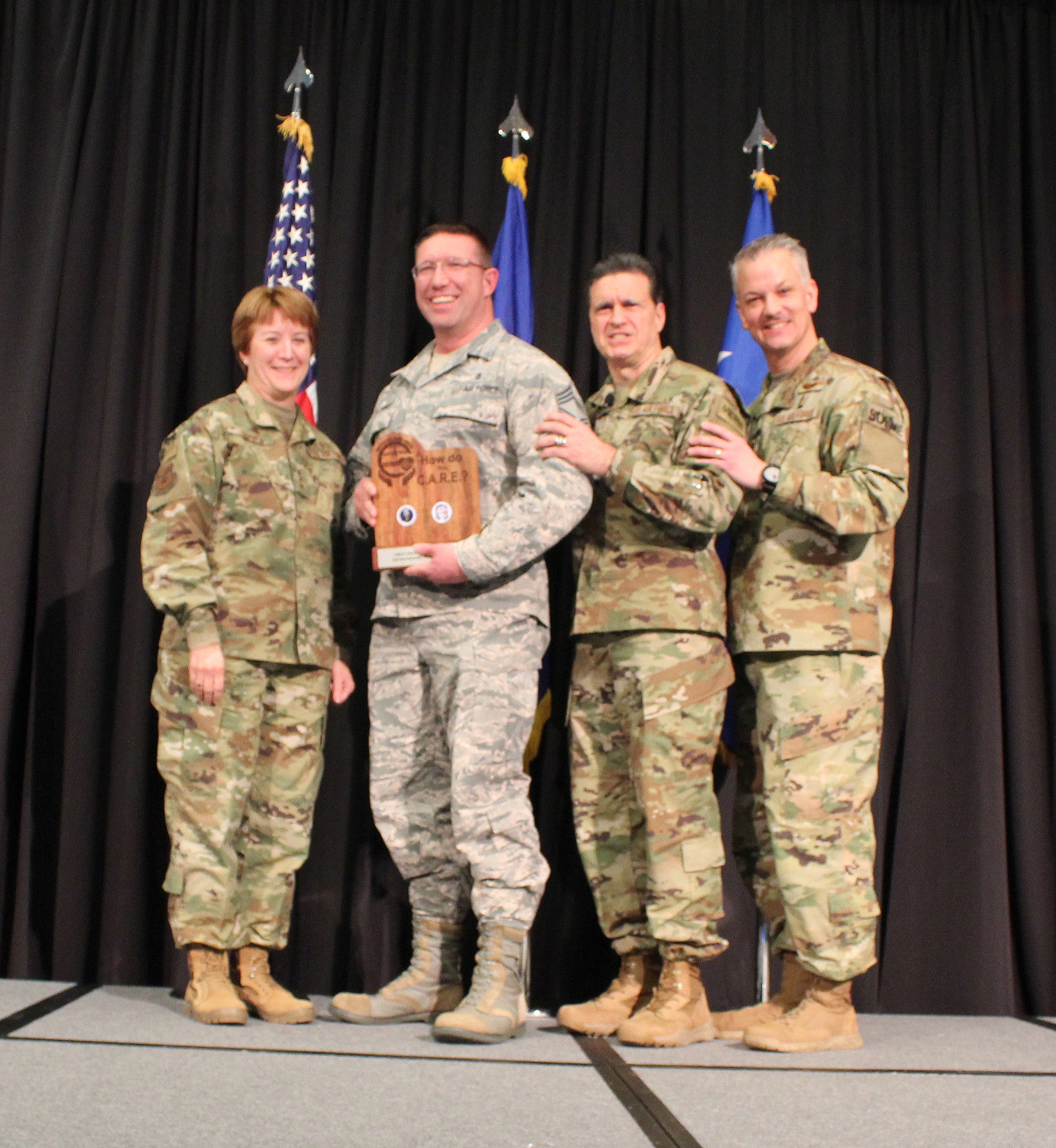 AF SG, DSG recognize Airmen who demonstrated C.A.R.E. in action