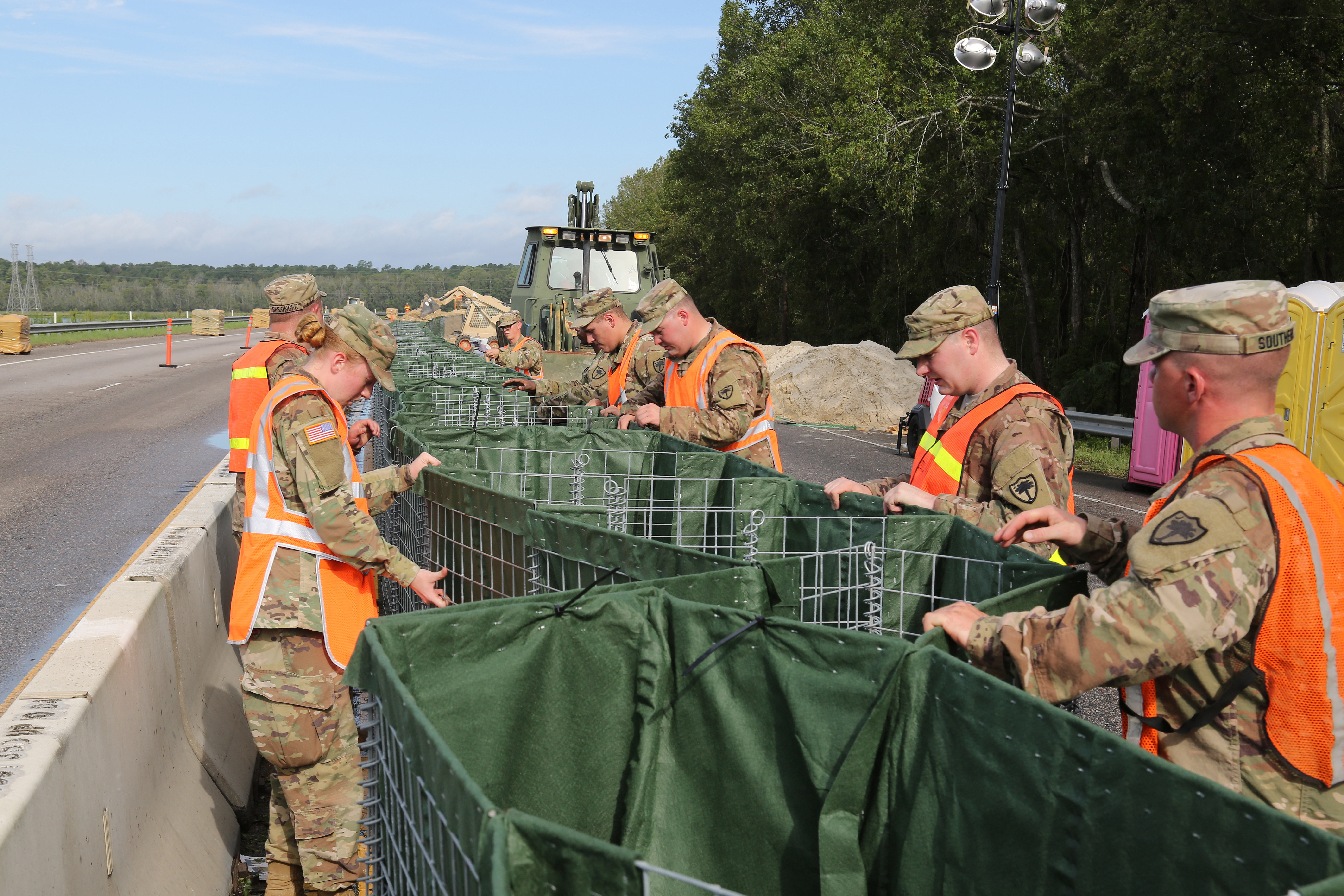 Installing Hesco Barriers