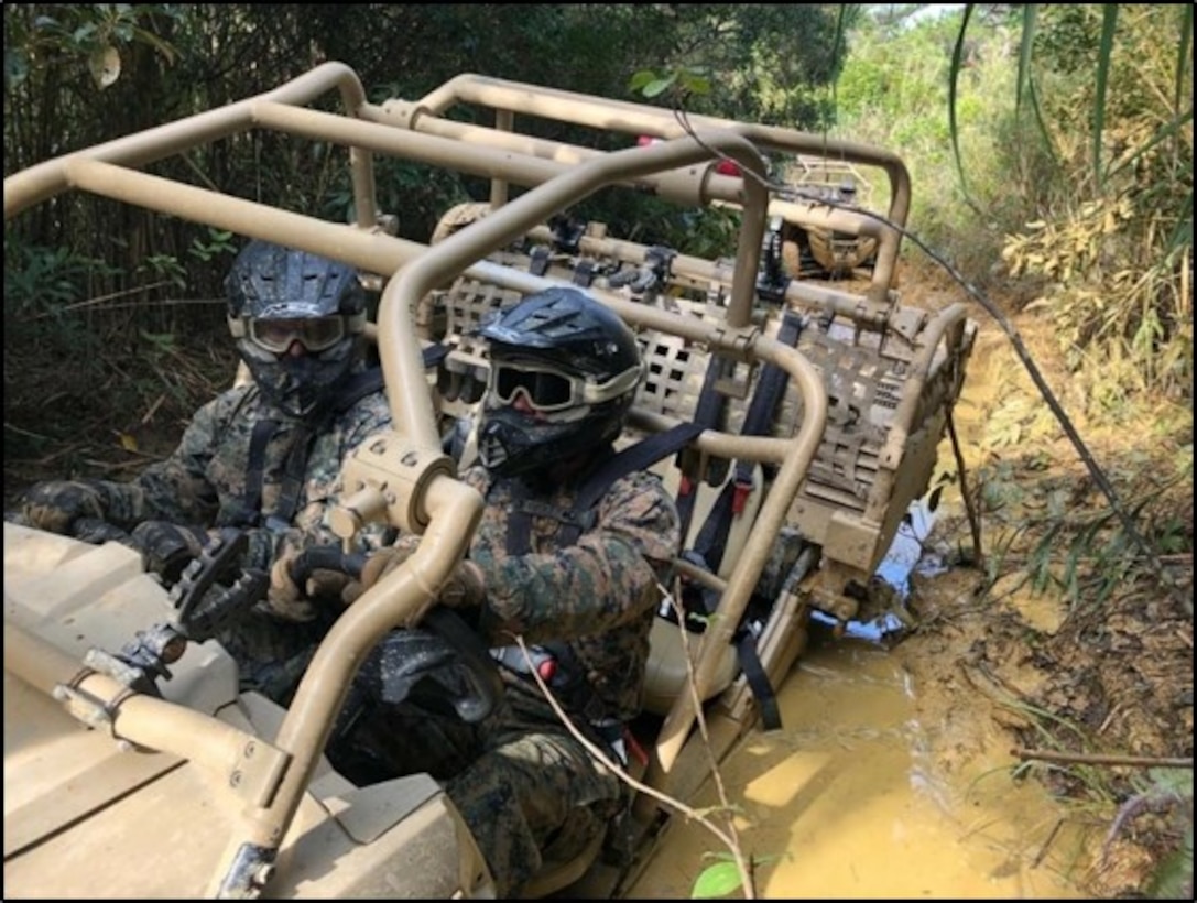 Island Warriors take part in Utility Task Vehicle (UTV) course