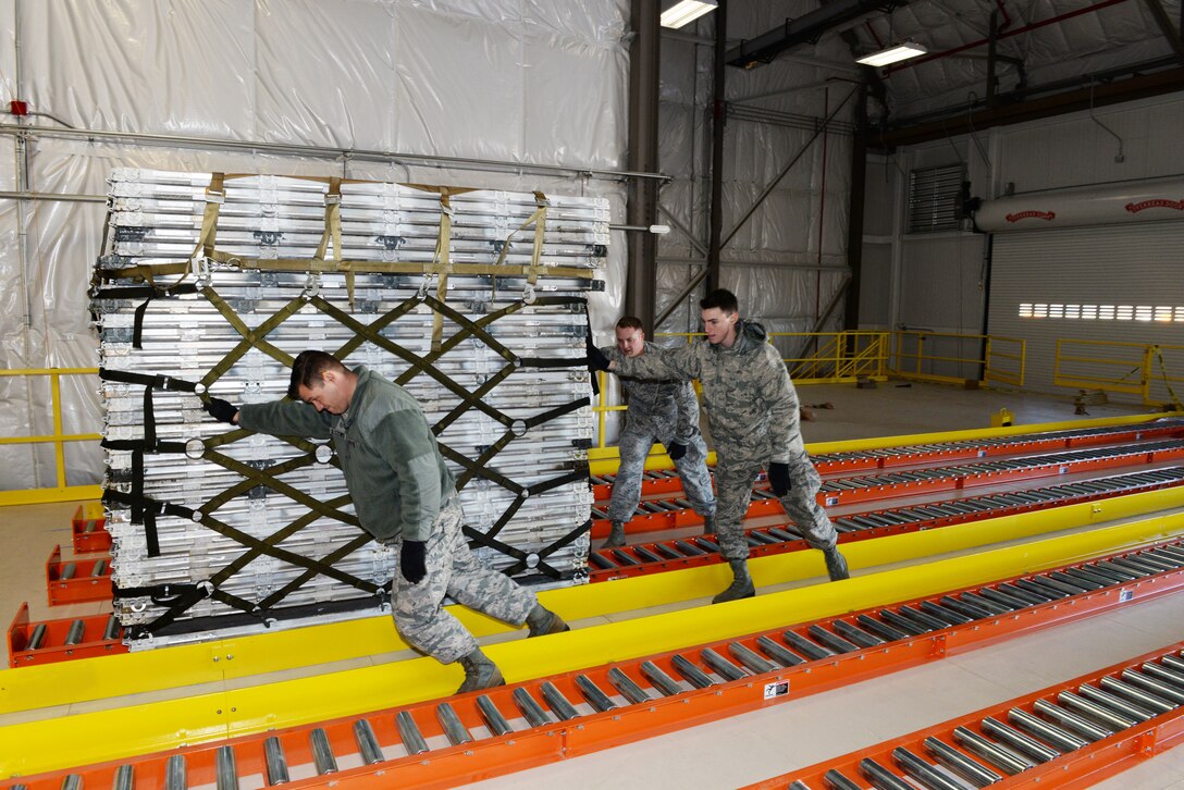 Pease receives KC-46 pallet racking and fuselage trainer