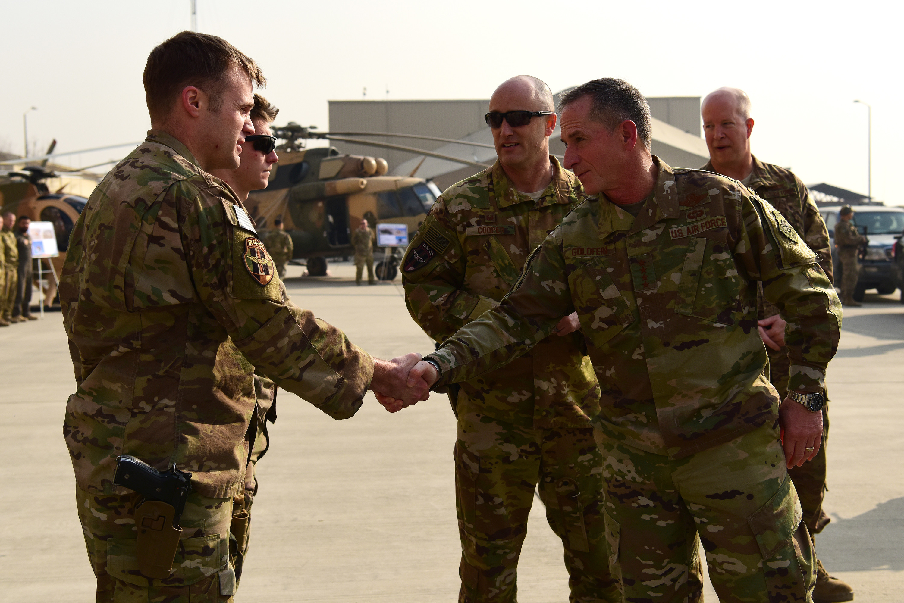 CSAF, CMSAF visit Train Advise Assist Command-Air Airmen in Kabul ...
