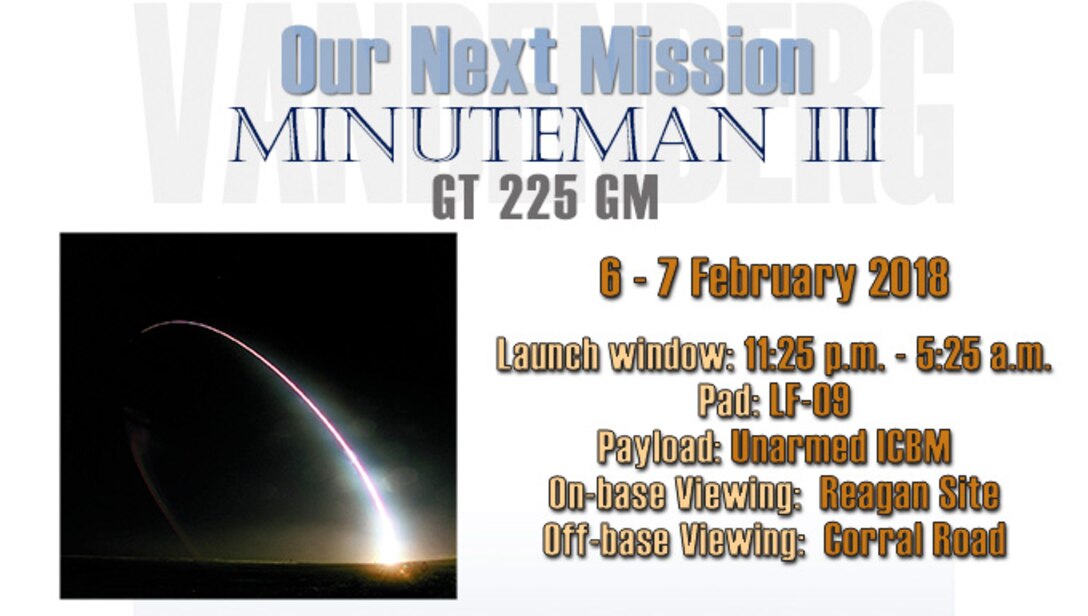 Minuteman III Scheduled for Operational Test Launch
